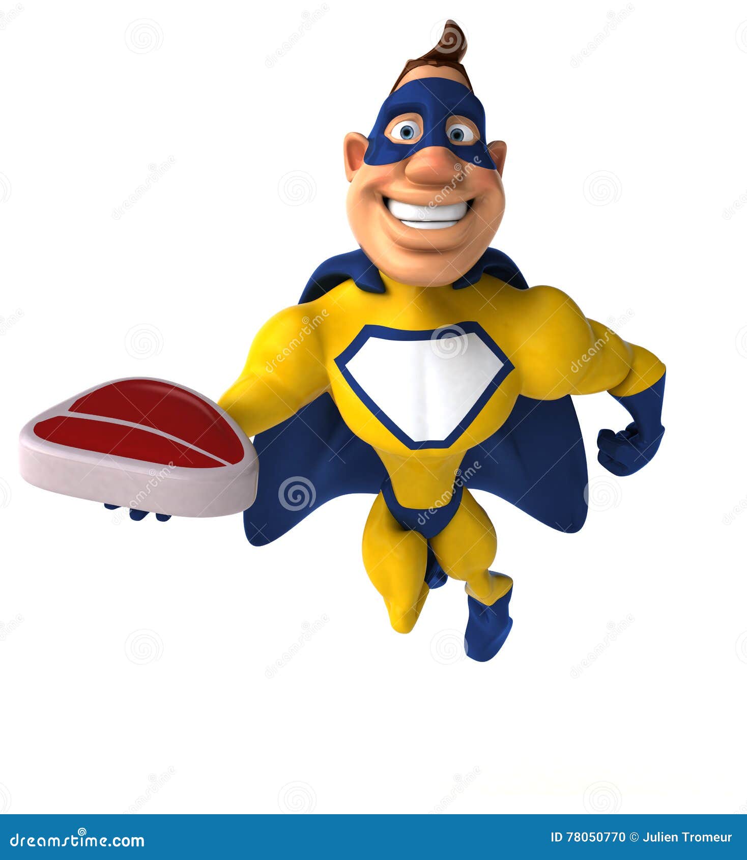 Fun superhero stock illustration. Illustration of speed - 78050770