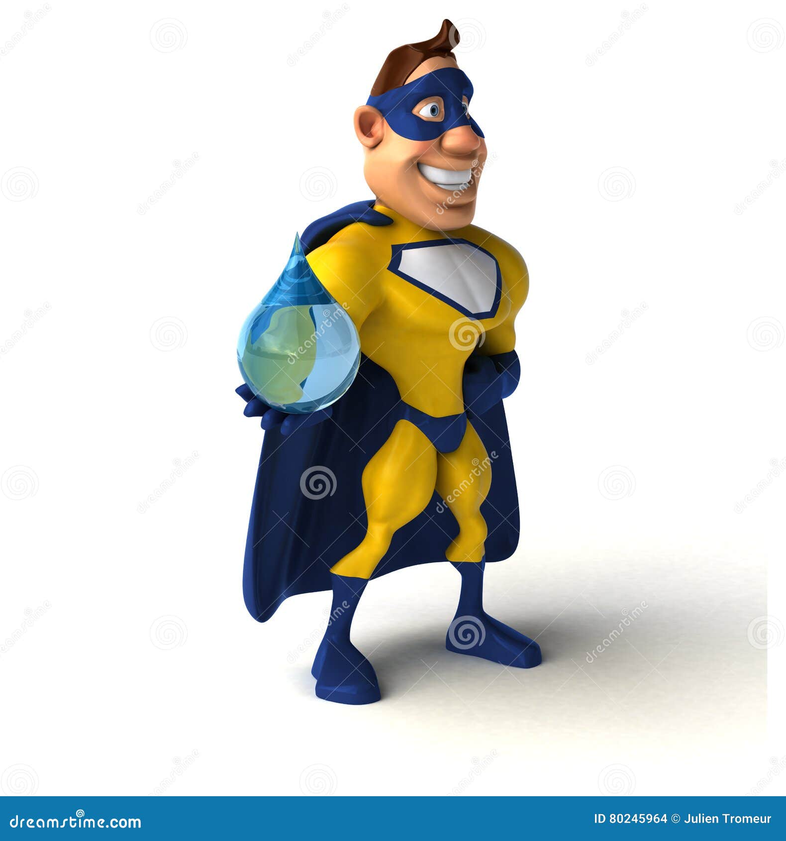 Fun superhero stock illustration. Illustration of fighter - 80245964