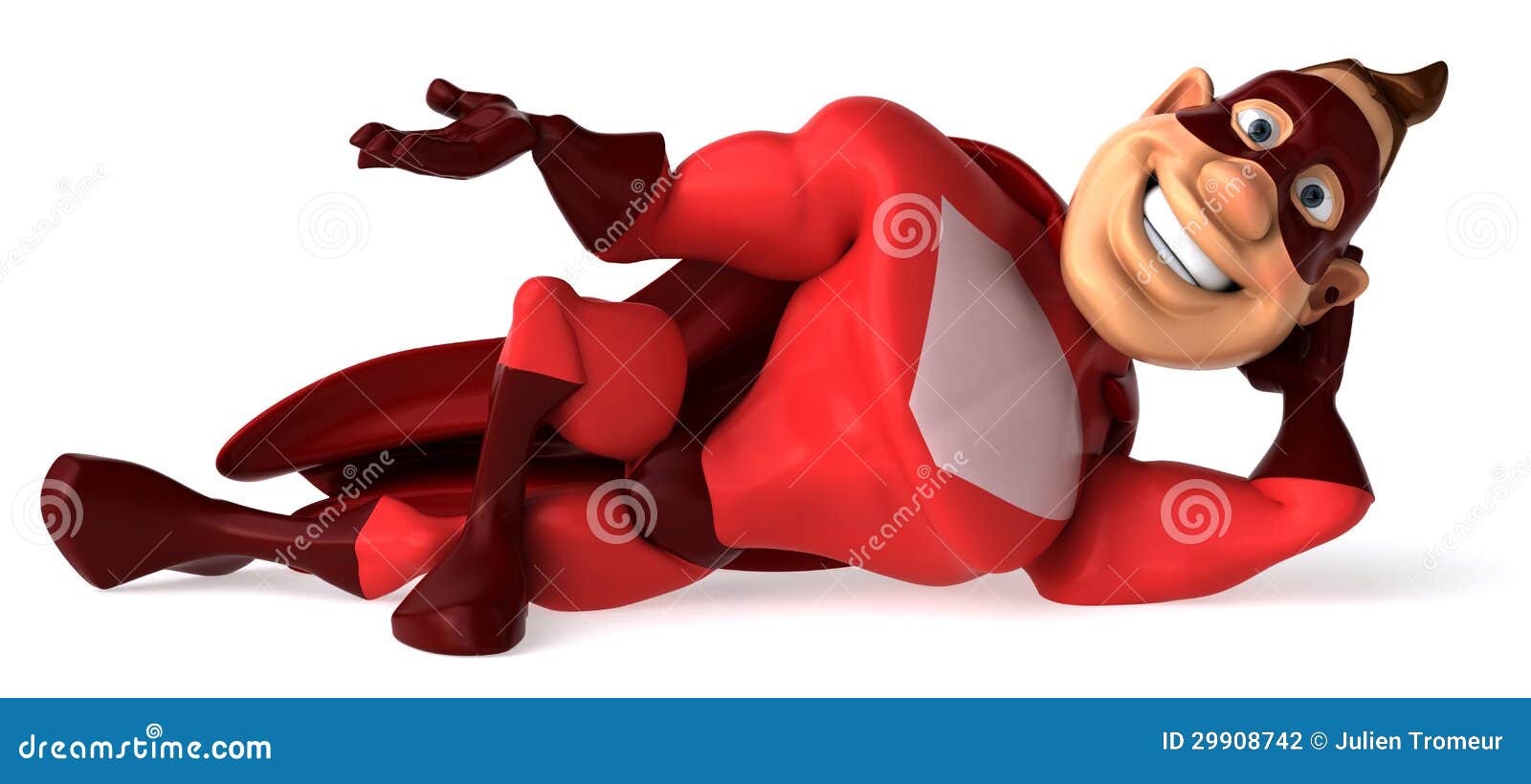 Red Superhero stock illustration. Illustration of healthy - 29908742