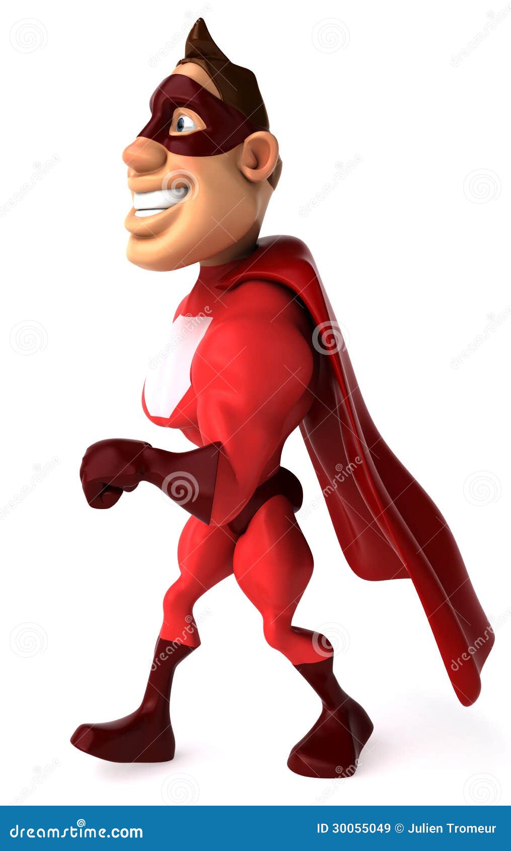 Red Superhero stock illustration. Illustration of fighter - 30055049