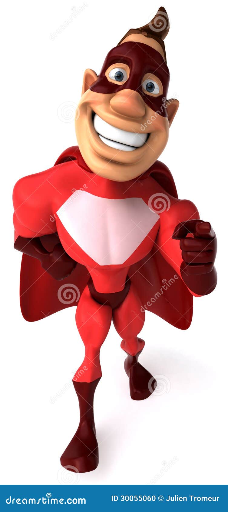 Red Superhero stock illustration. Illustration of speed - 30055060