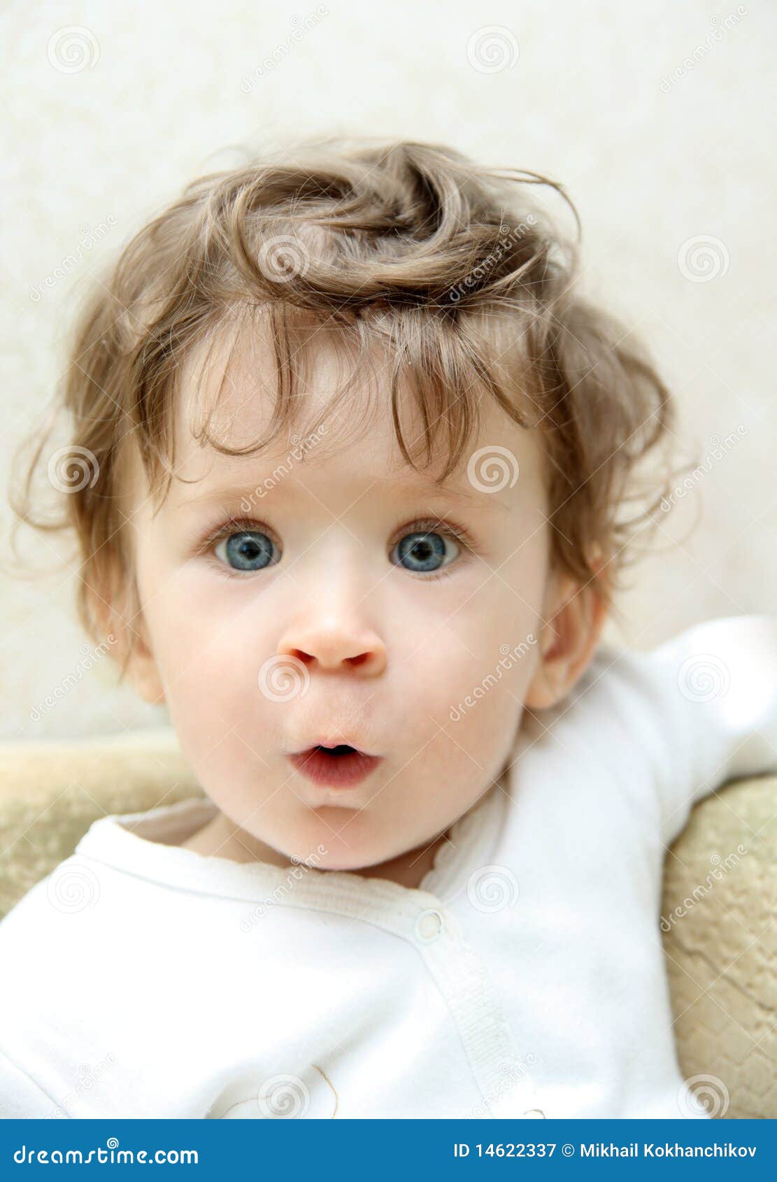 Fun surprised baby stock image. Image of surprise, mouth - 14622337