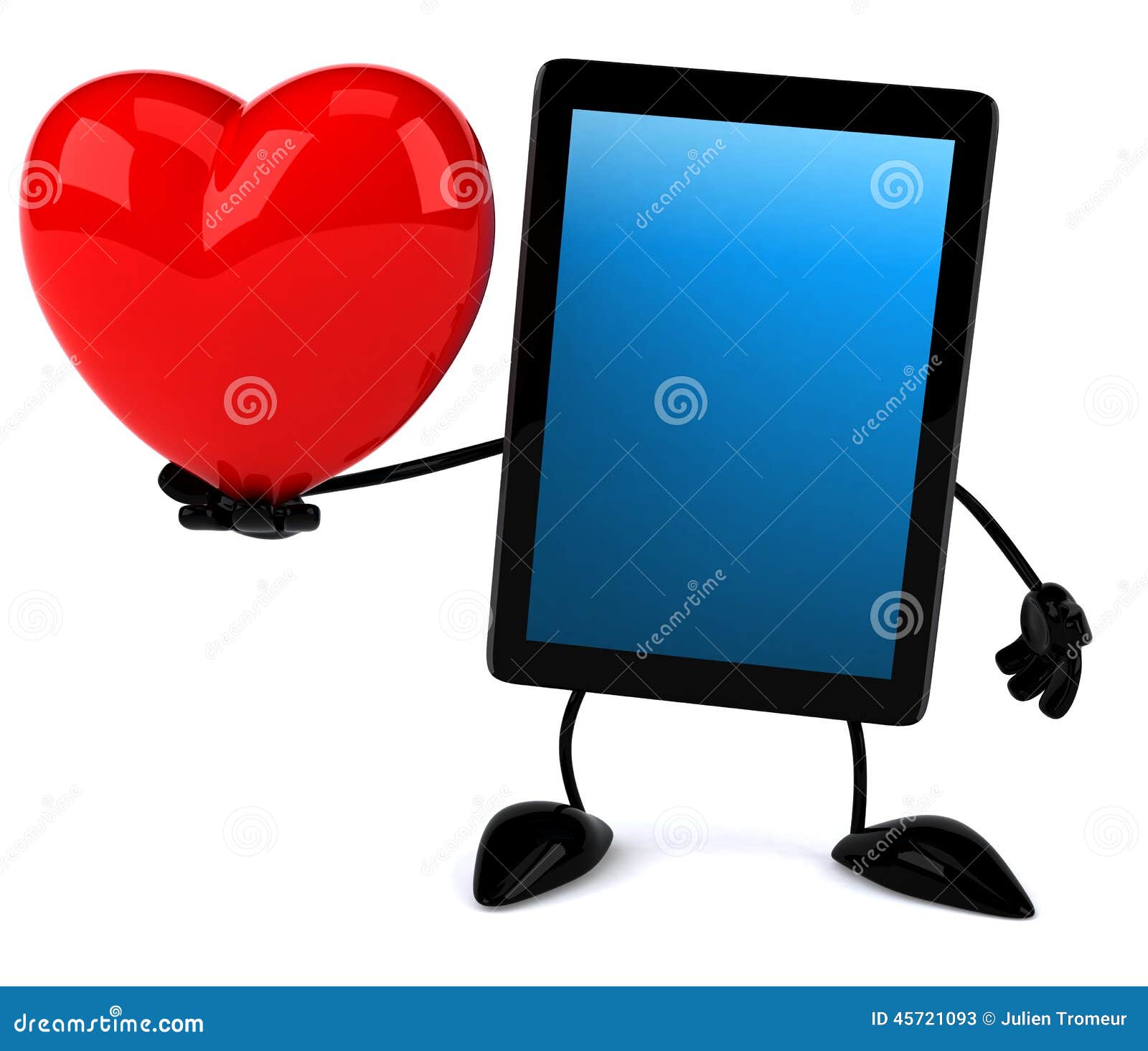 Fun tablet stock illustration. Illustration of digital - 45721093