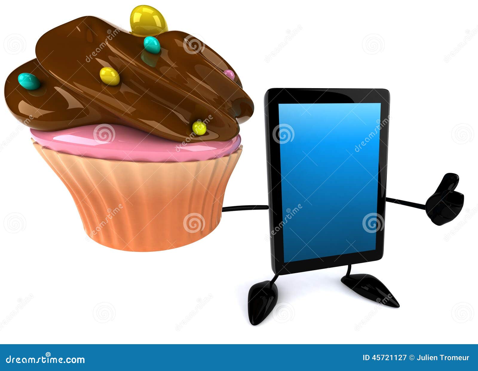 Fun tablet stock illustration. Illustration of flat, board - 45721127