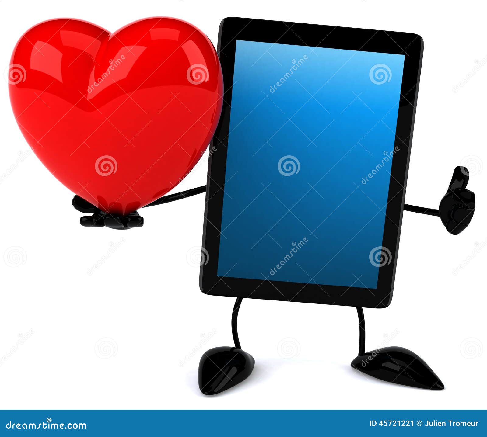 Fun tablet stock illustration. Illustration of portable - 45721221