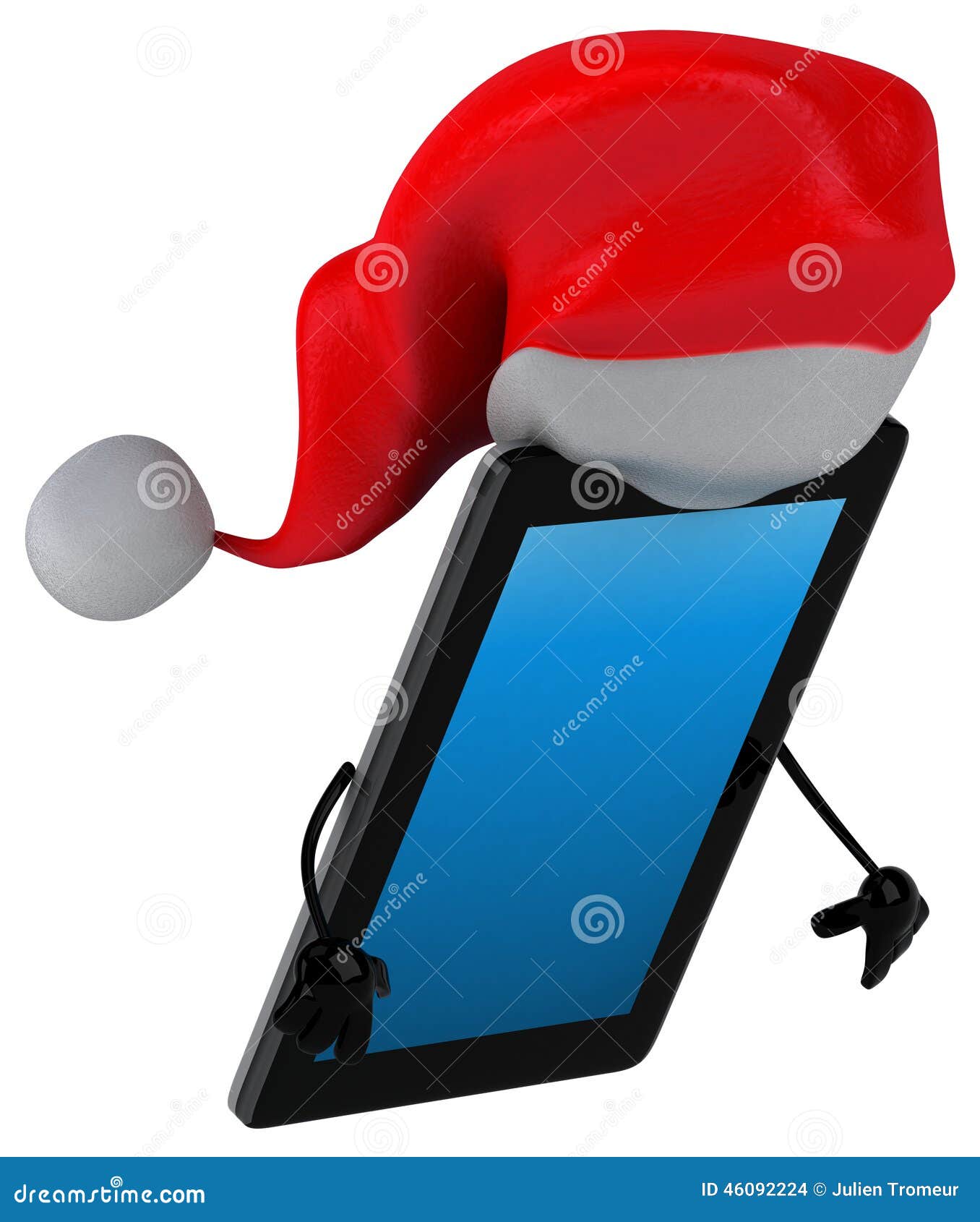 Fun tablet stock illustration. Illustration of flat, portable - 46092224