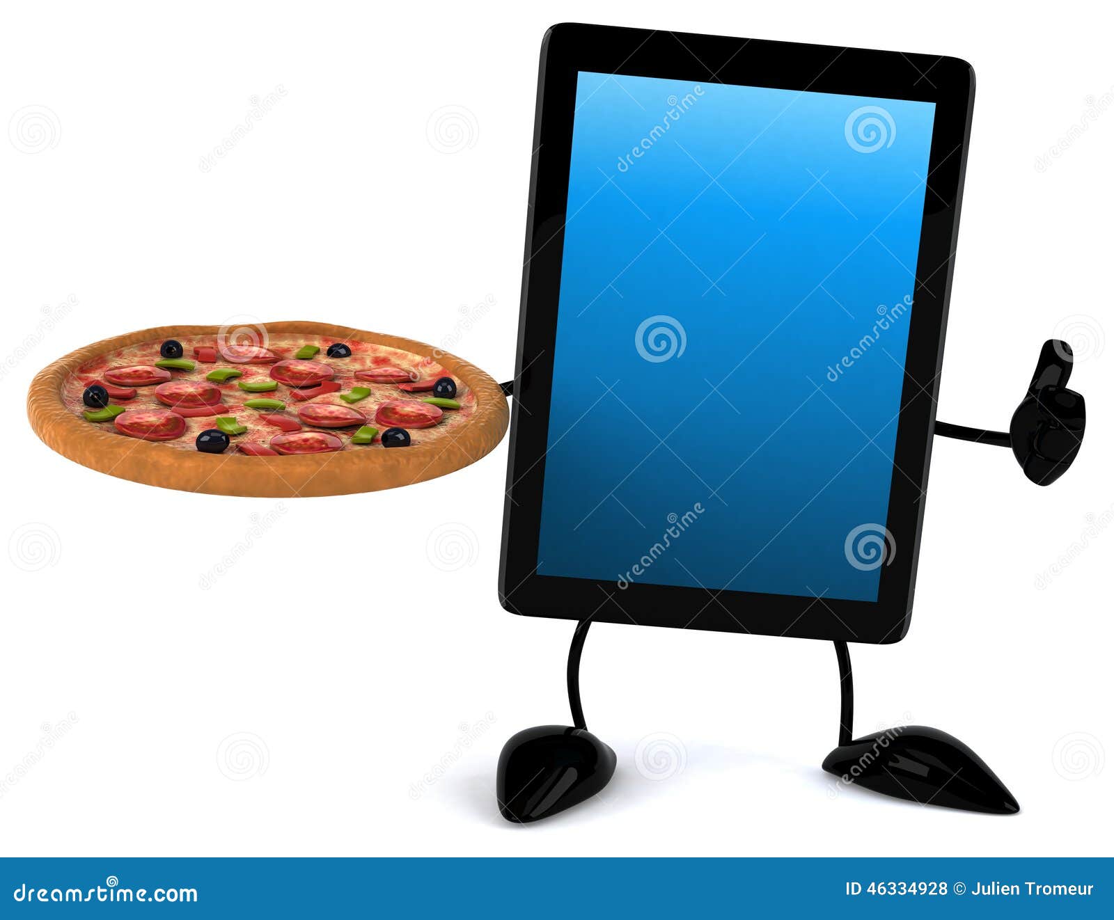 Fun tablet stock illustration. Illustration of paint - 46334928