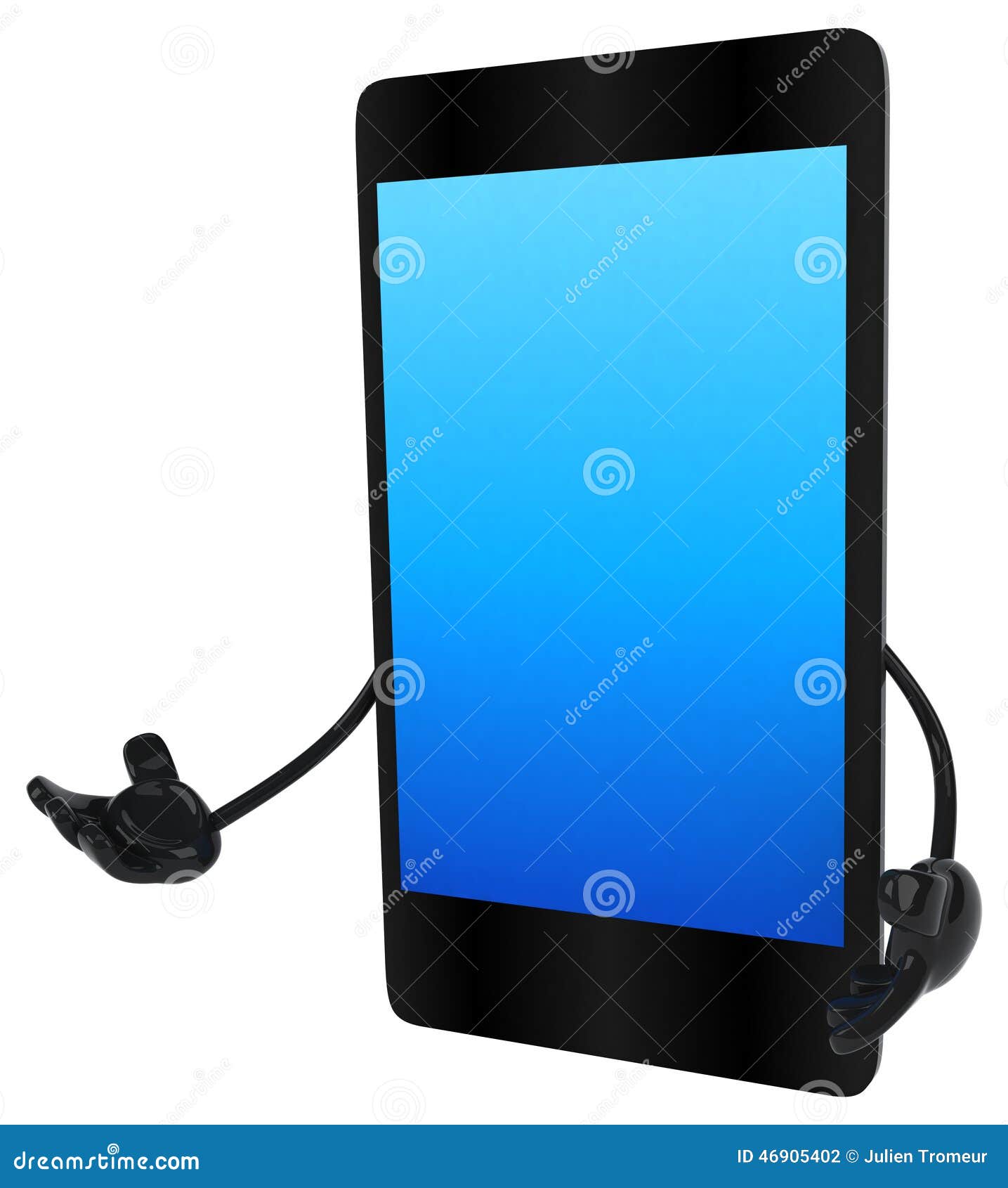 Fun tablet stock illustration. Illustration of computer - 46905402