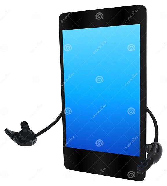 Fun tablet stock illustration. Illustration of computer - 46905402