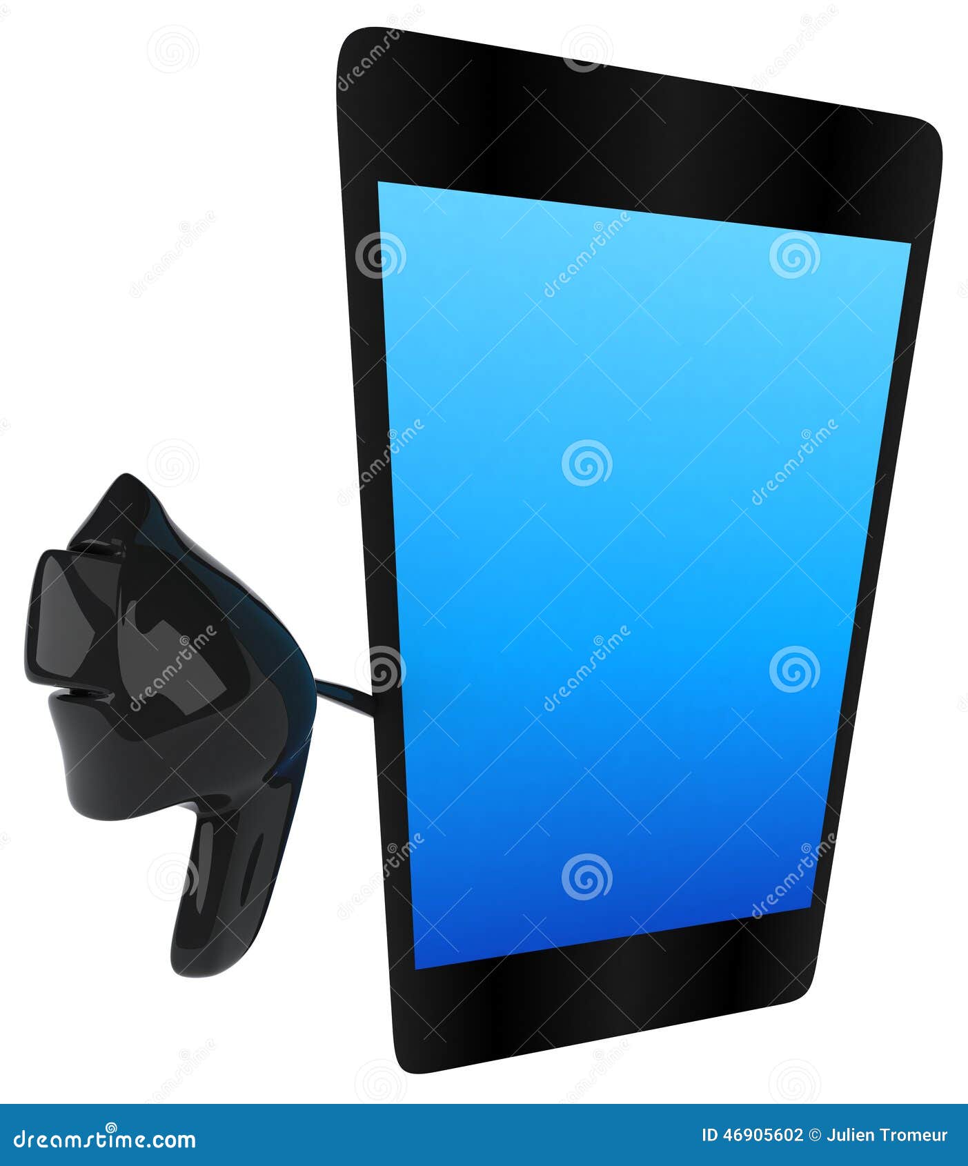 Fun tablet stock illustration. Illustration of professional - 46905602