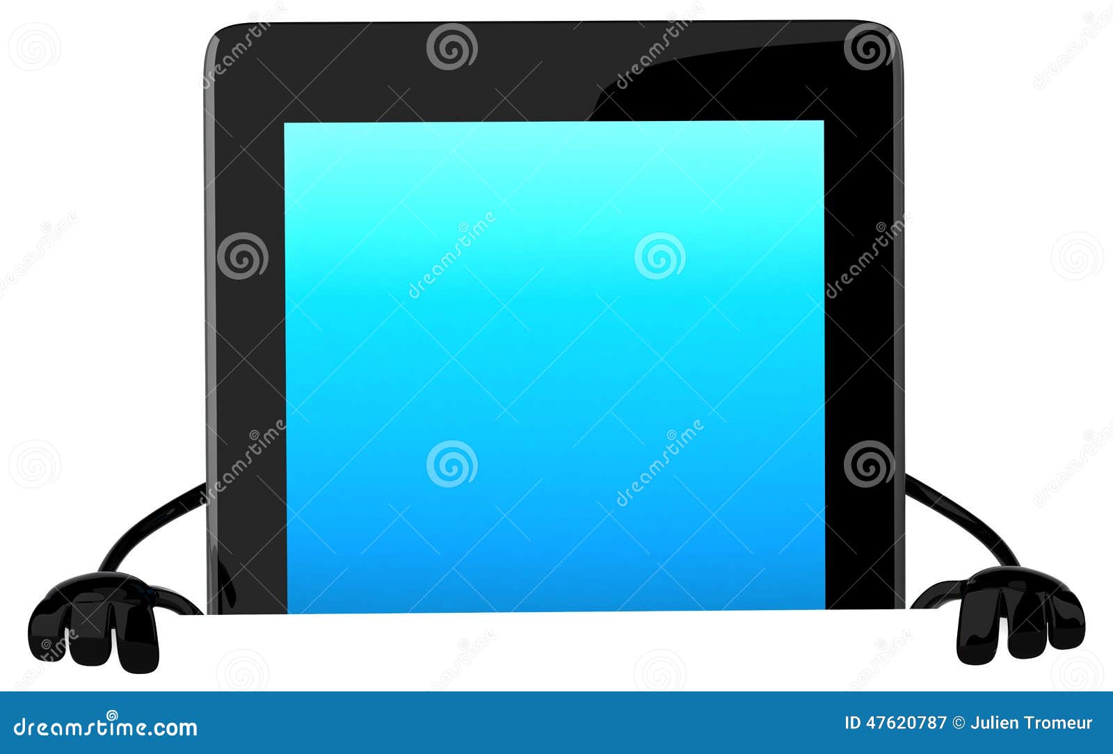 Fun tablet stock illustration. Illustration of device - 47620787