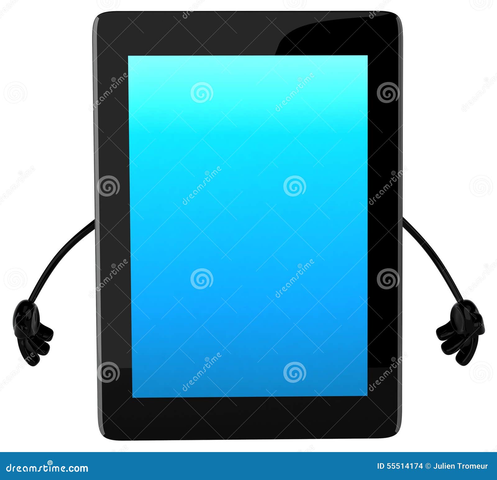 Fun tablet stock illustration. Illustration of monitor - 55514174