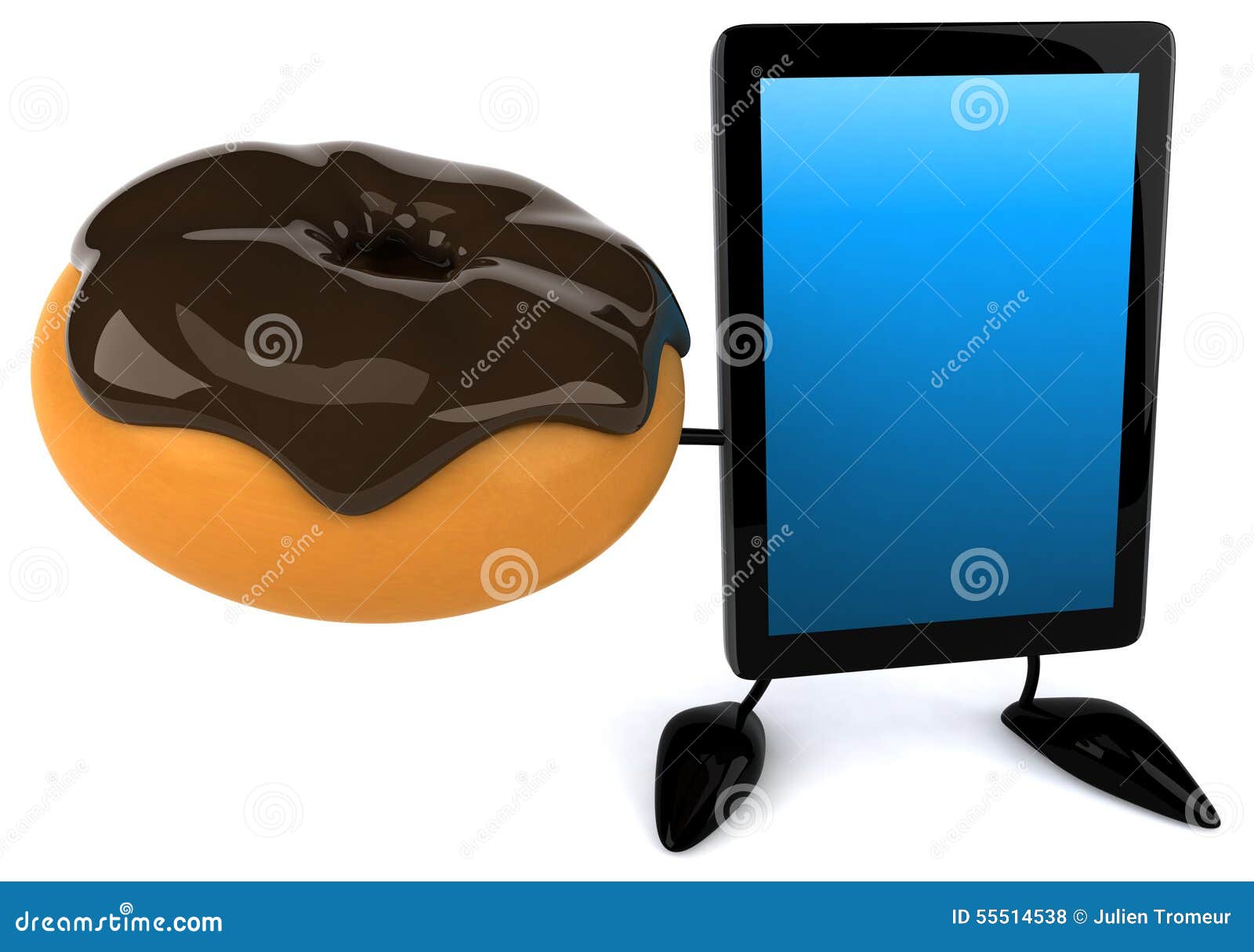 Fun tablet stock illustration. Illustration of isolated - 55514538