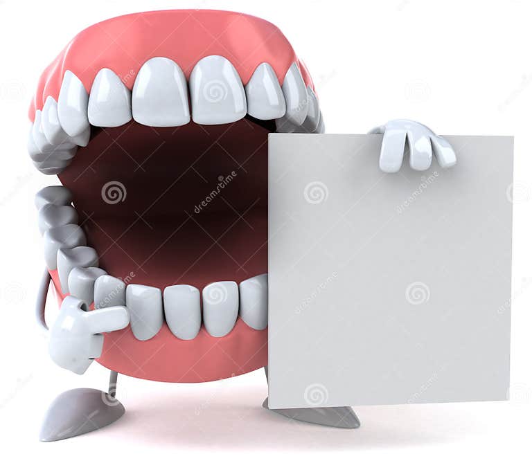 Fun teeth stock illustration. Illustration of comedy - 22703956