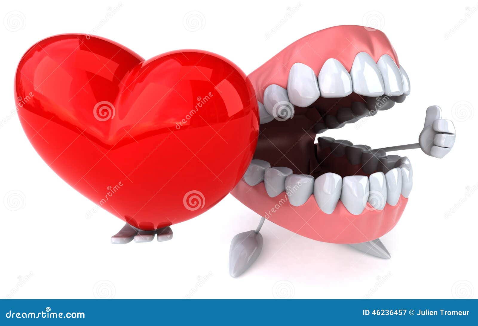 Fun teeth stock illustration. Illustration of funny, health - 46236457