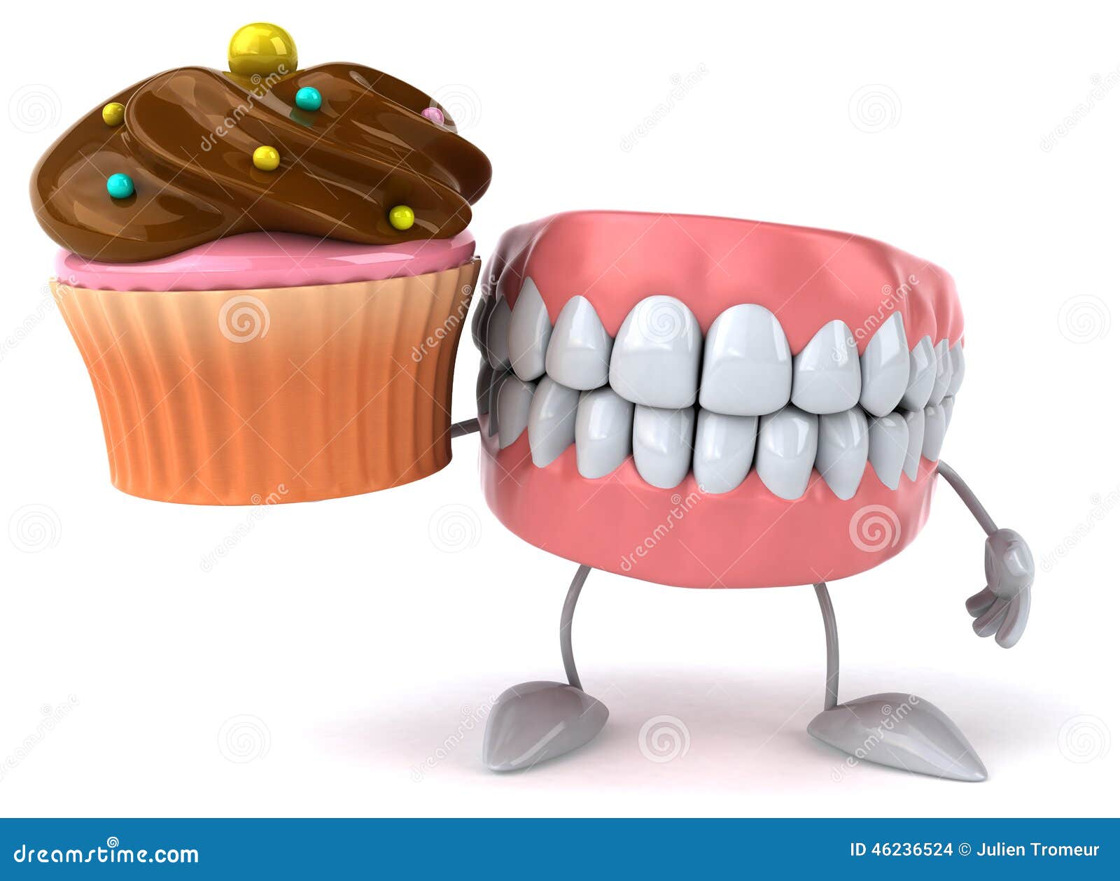 Fun teeth stock illustration. Illustration of funny, medicine - 46236524