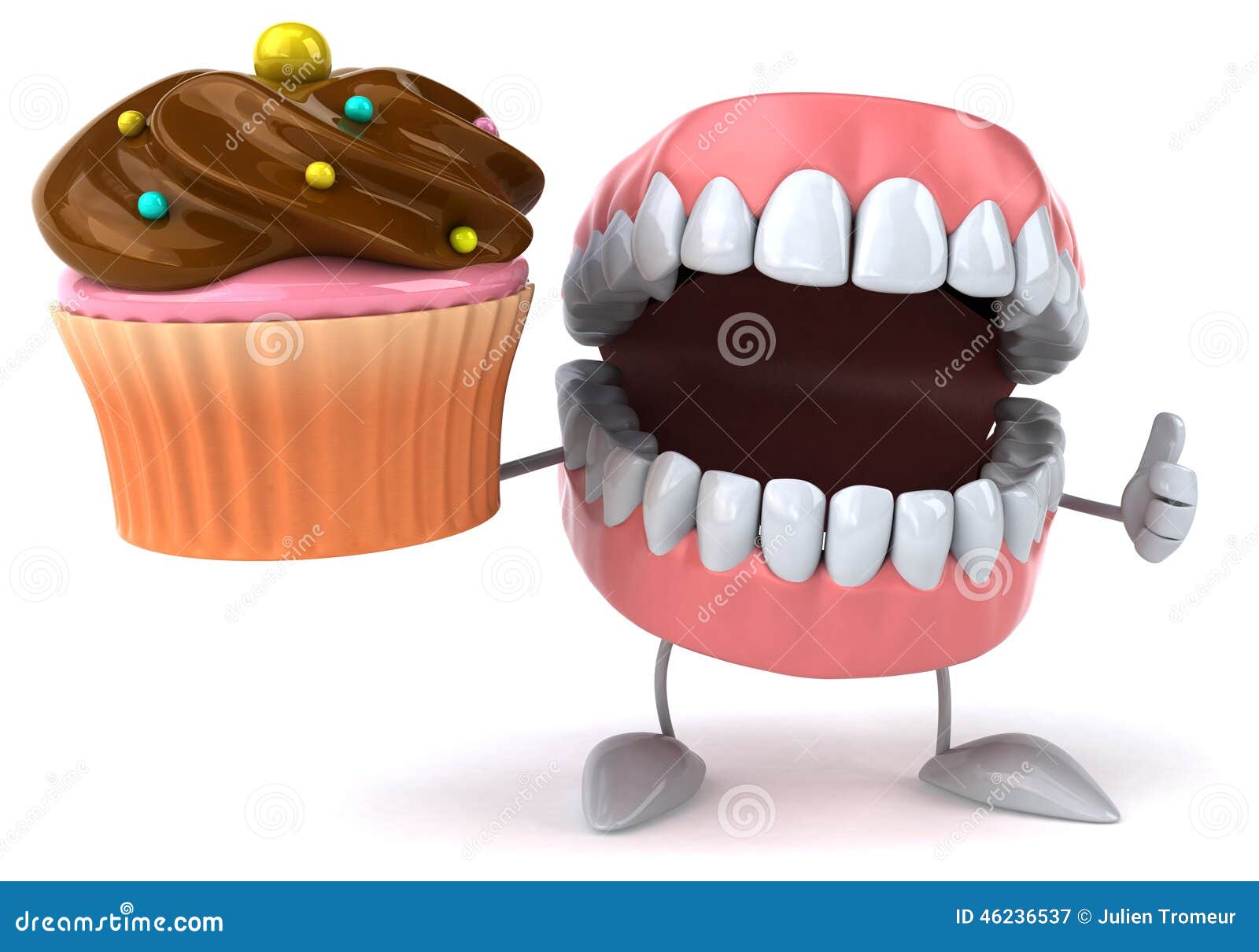 Fun teeth stock illustration. Illustration of diet, comedy - 46236537