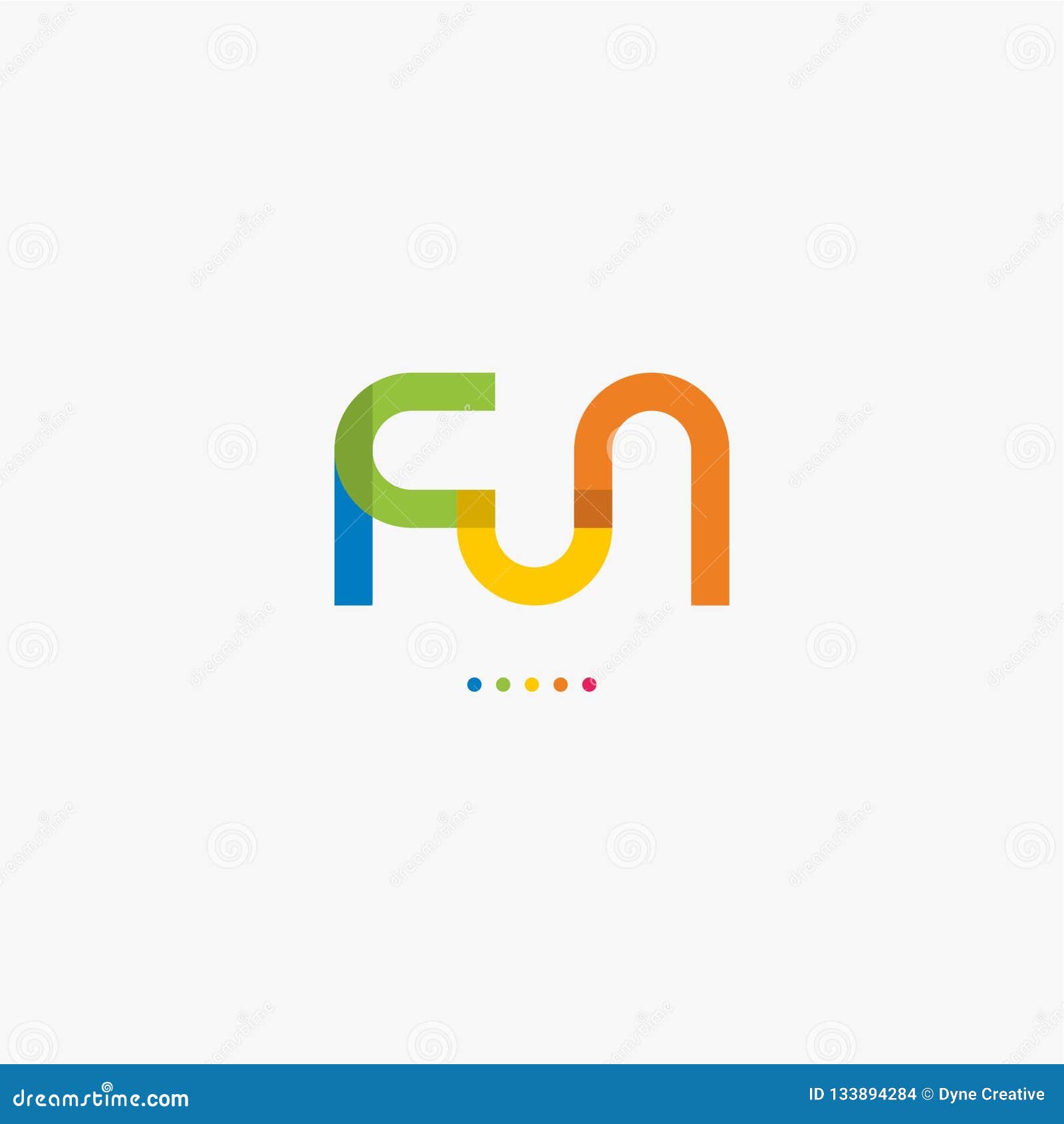 Fun Text Logo Design Vector Stock Vector - Illustration of icon ...