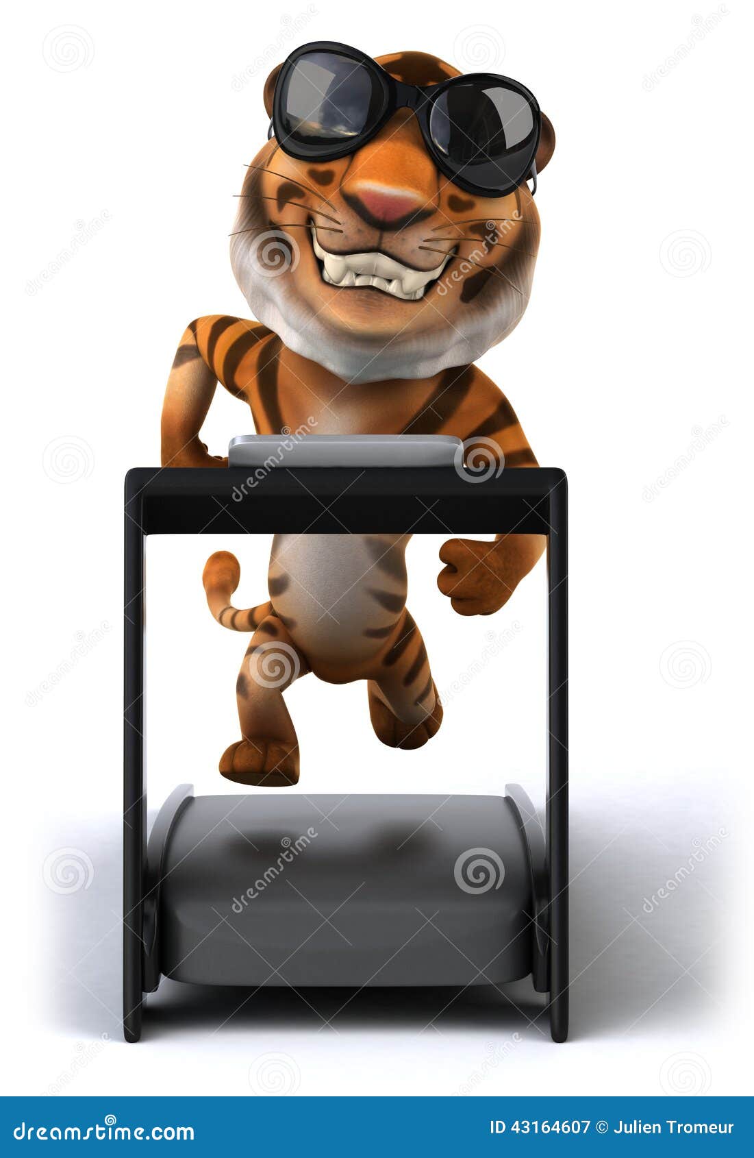 Fun tiger stock illustration. Illustration of wild, danger - 43164607