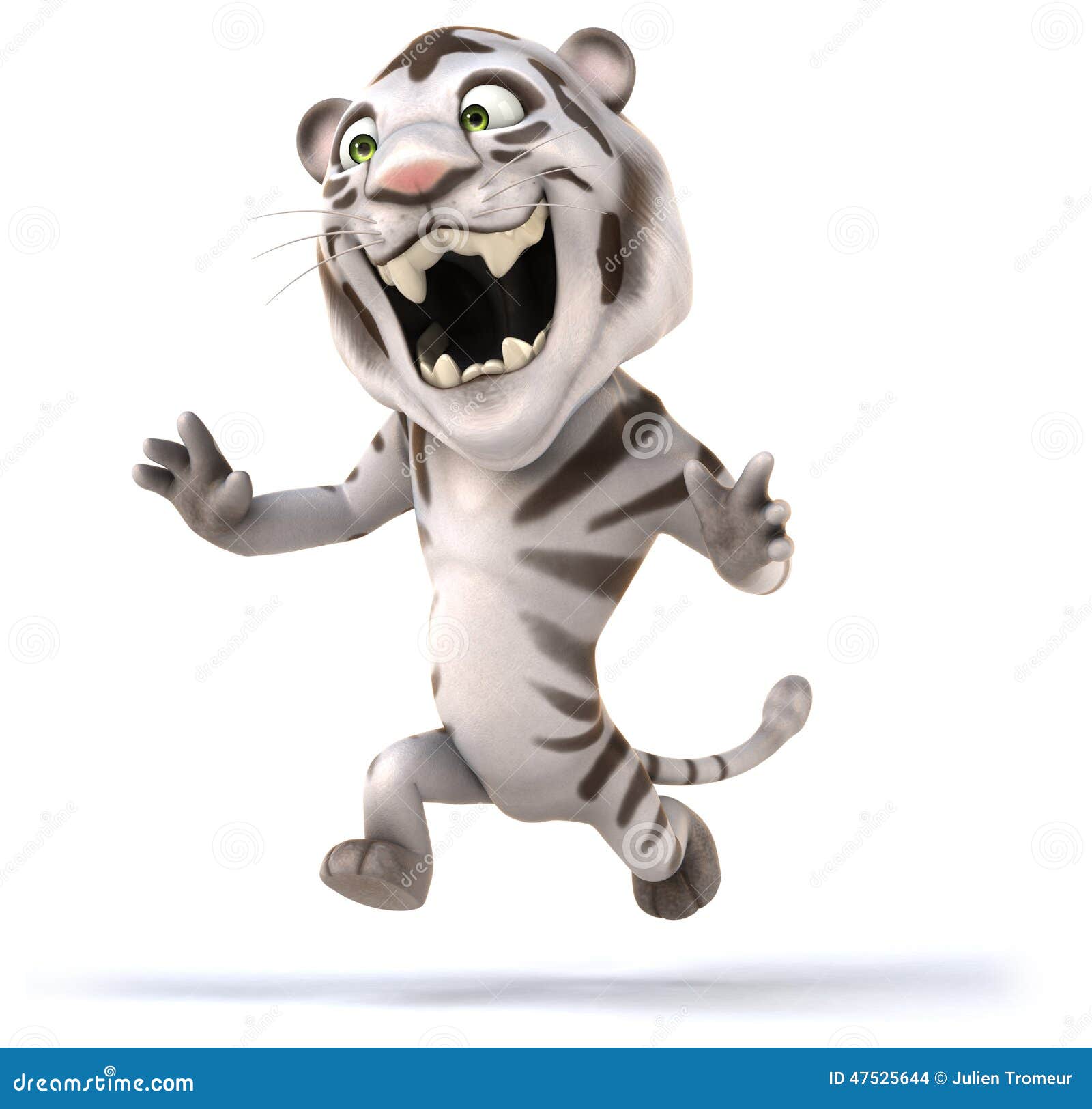 Fun tiger stock illustration. Illustration of jungle - 47525644