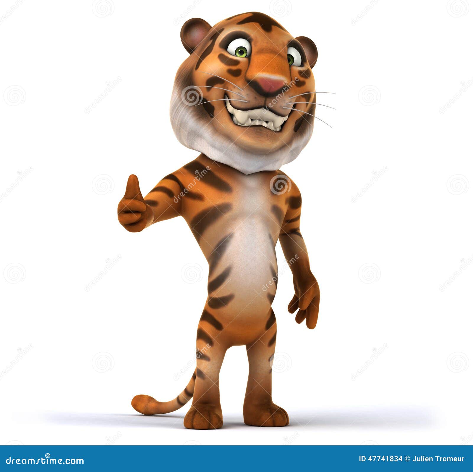 Fun tiger stock illustration. Illustration of hunter - 47741834