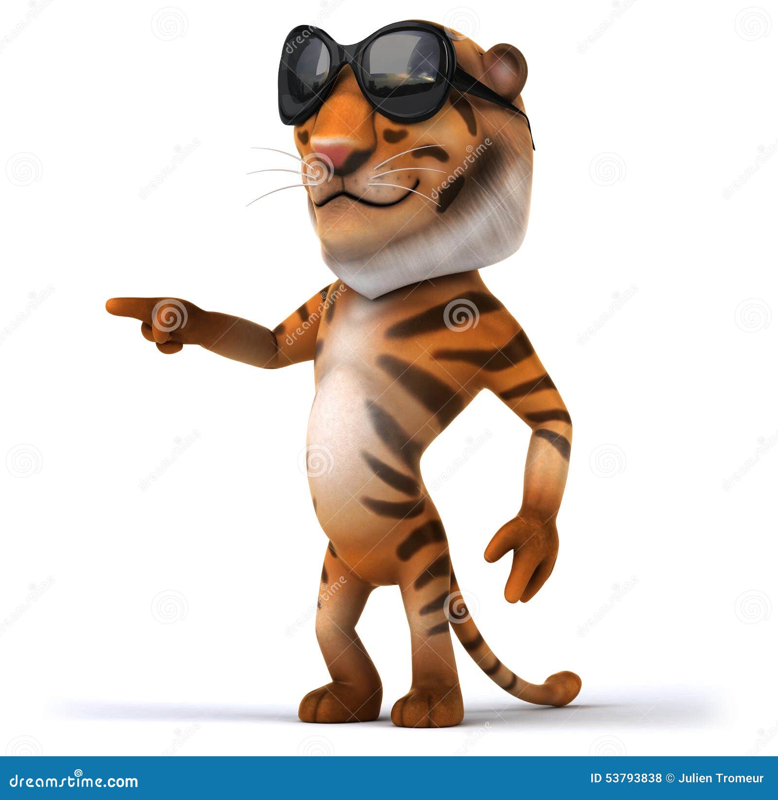 Fun tiger stock illustration. Illustration of color, tigers - 53793838
