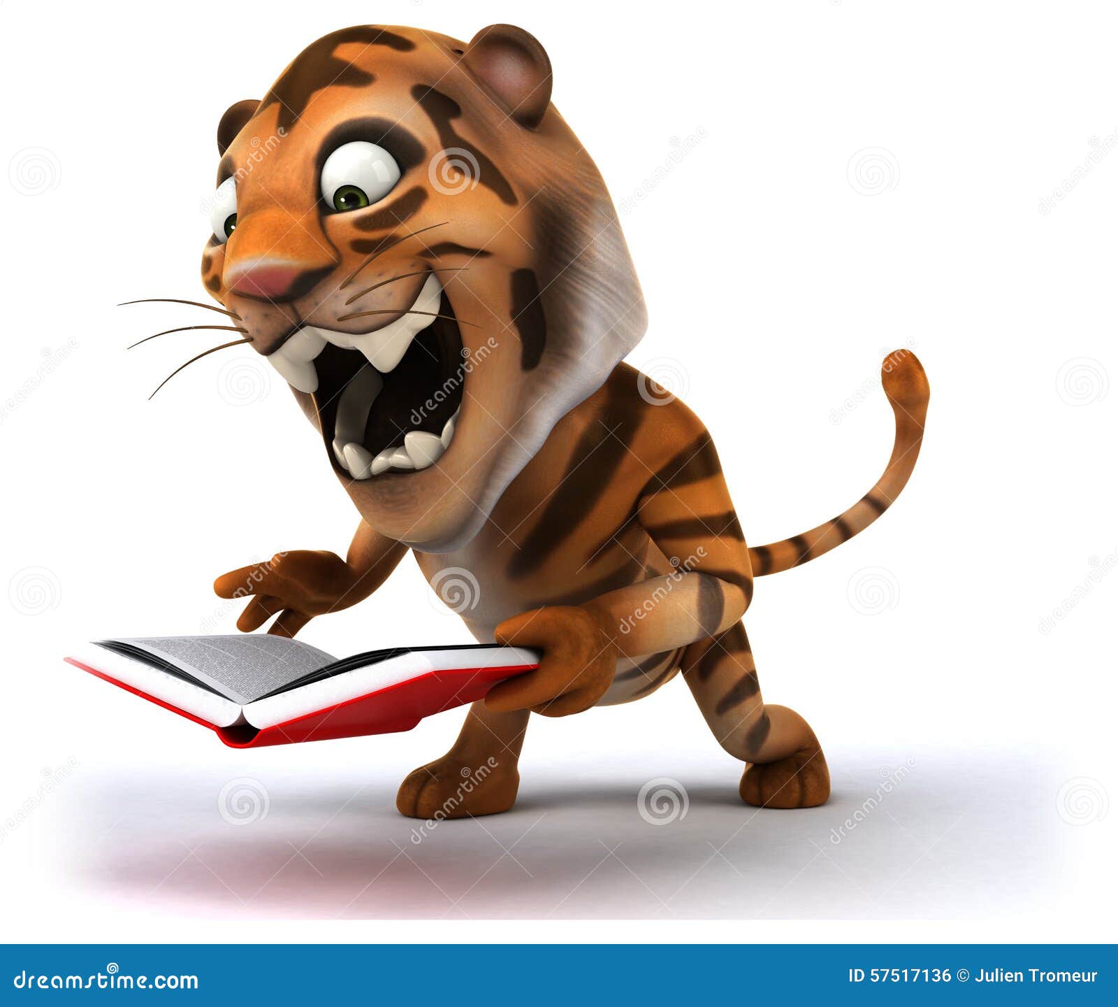 Fun tiger stock illustration. Illustration of siberian - 57517136