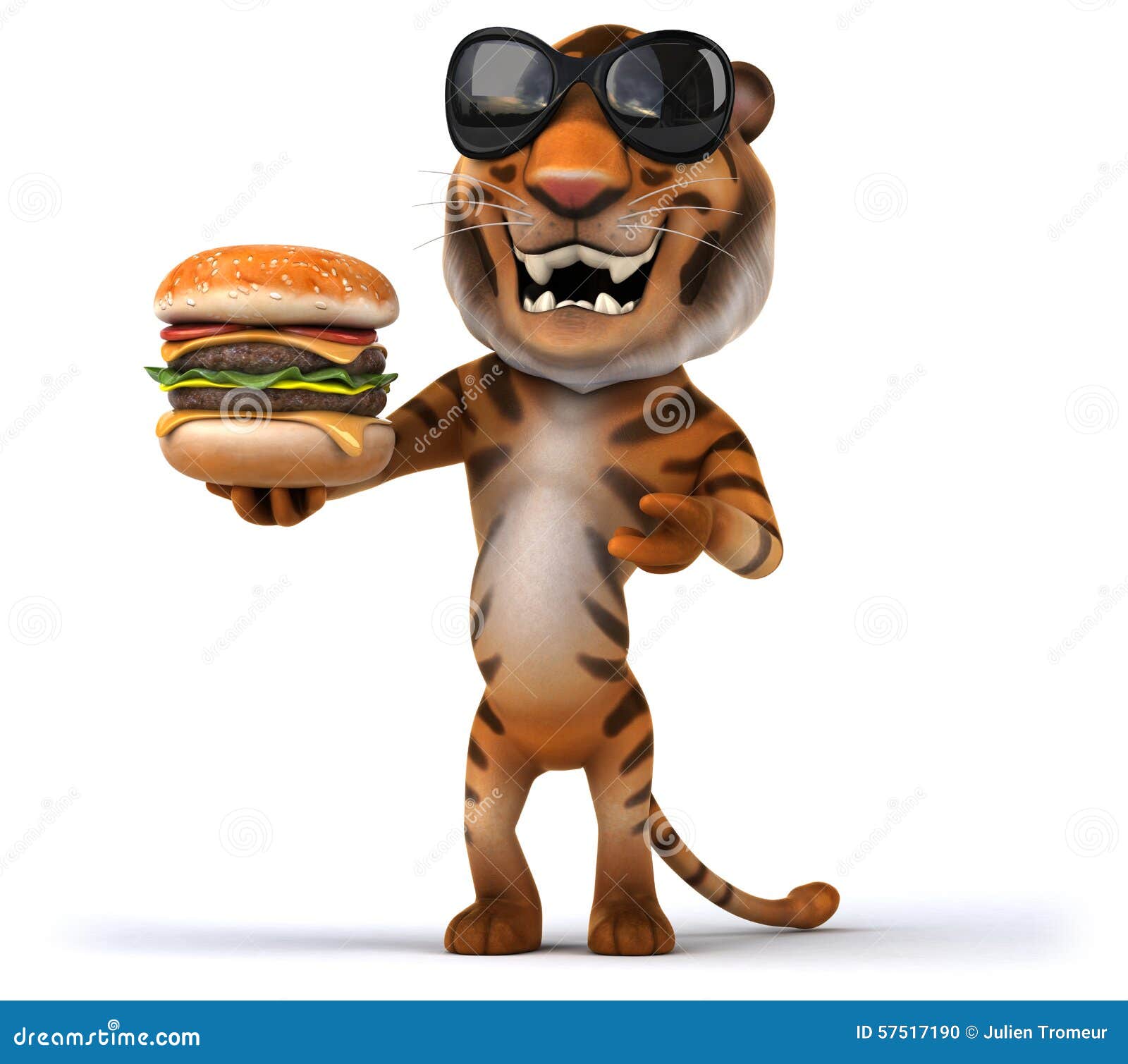 Fun tiger stock illustration. Illustration of close, angry - 57517190