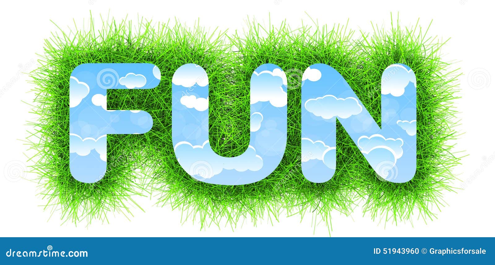 Fun title stock illustration. Illustration of green, mark - 51943960