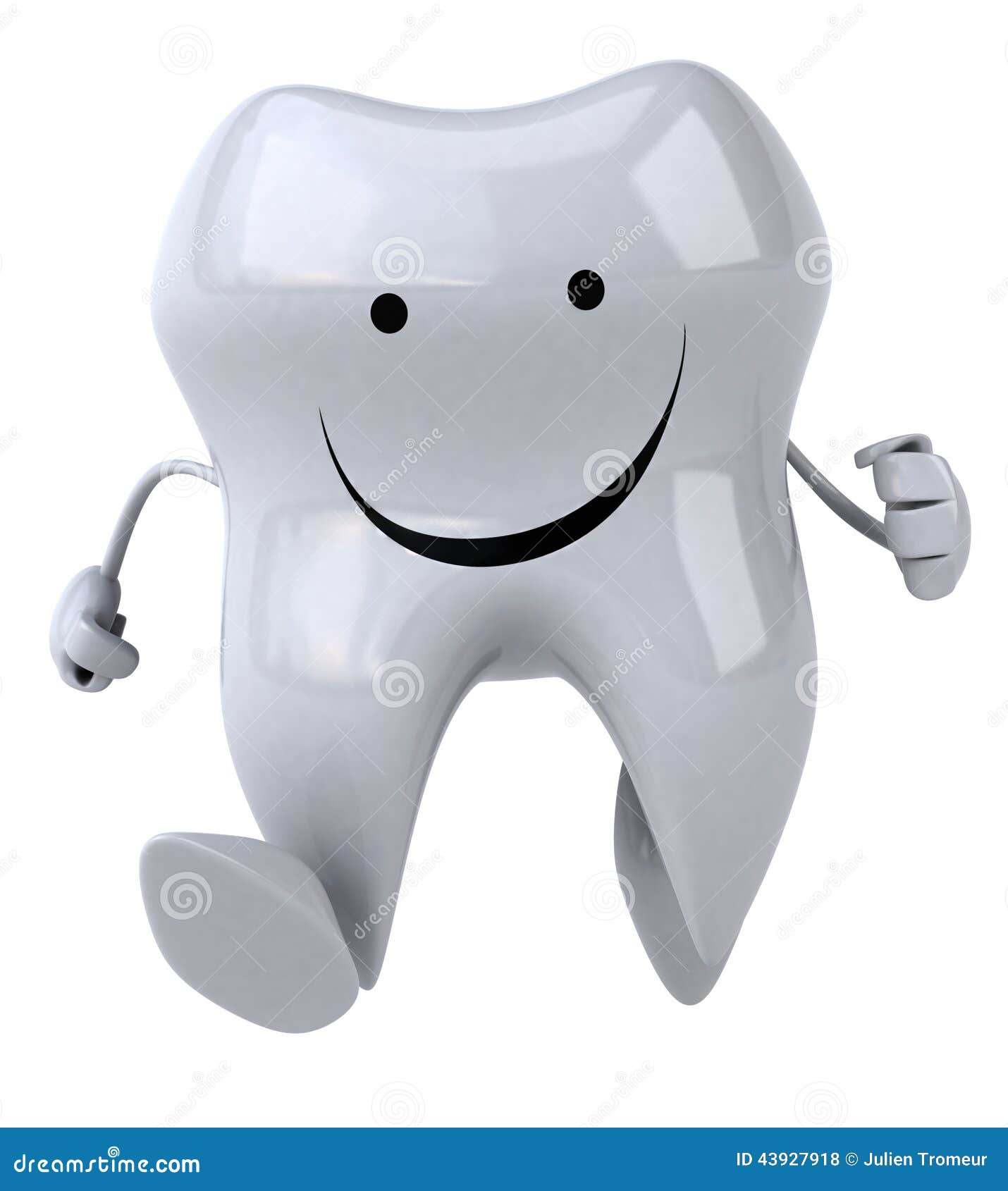 Fun tooth stock illustration. Illustration of healthy - 43927918
