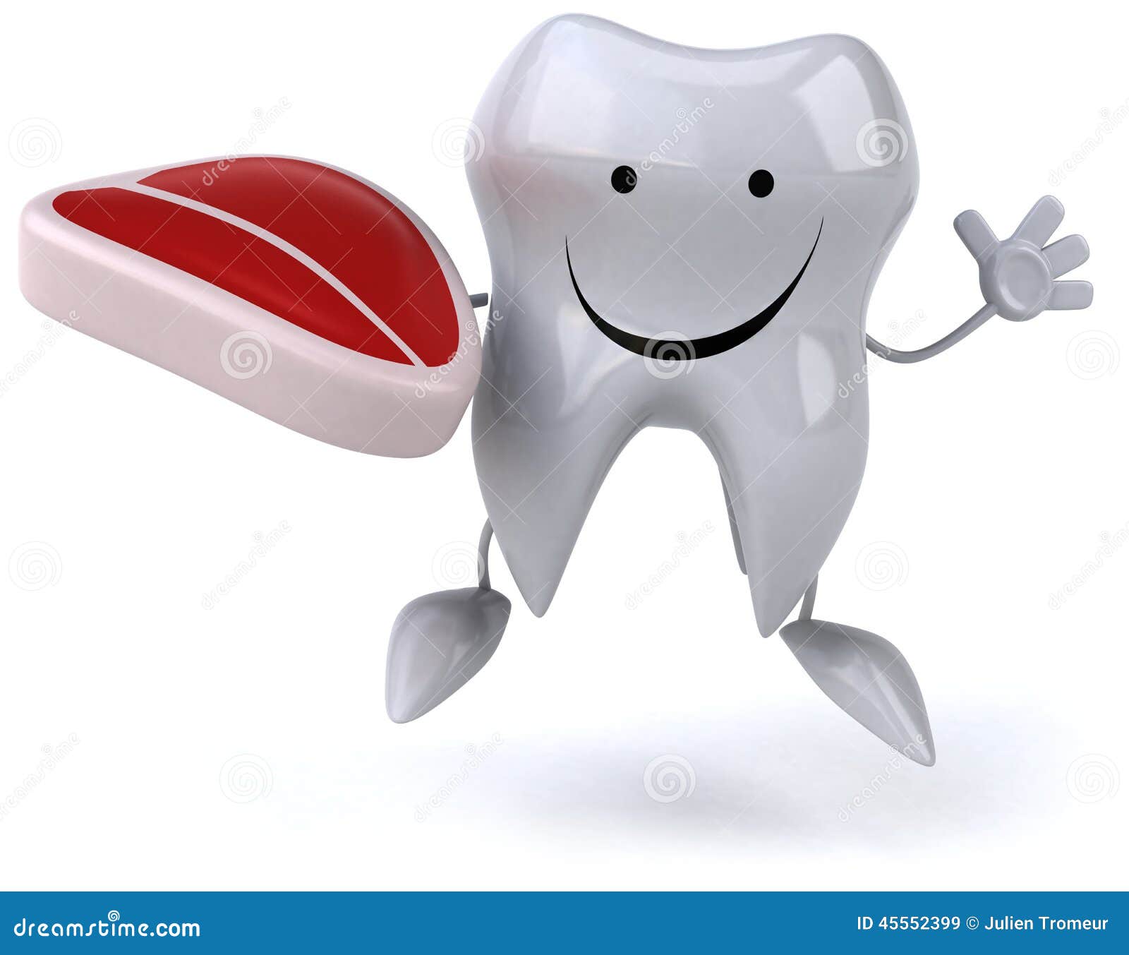 Fun tooth stock illustration. Illustration of wisdom - 45552399