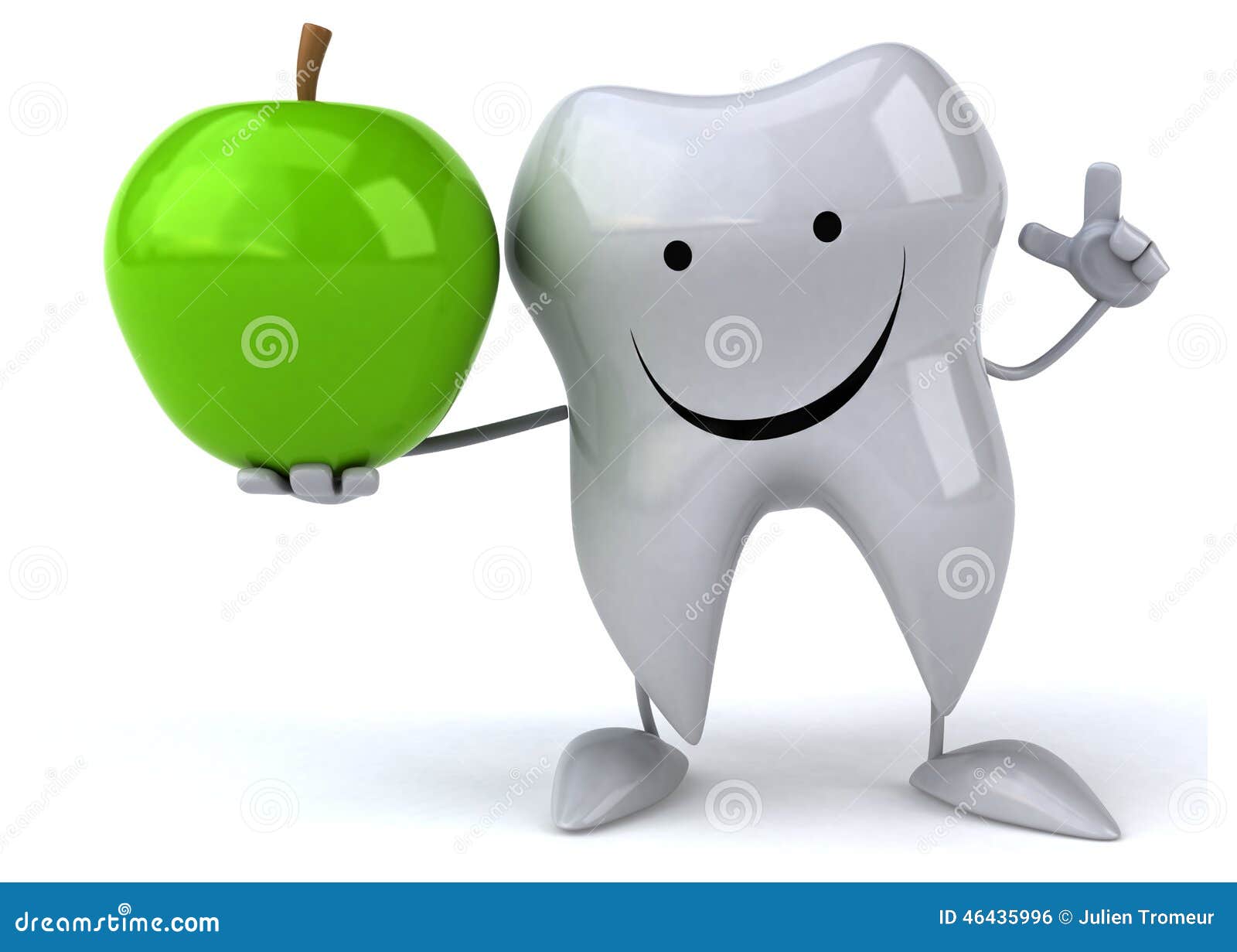 Fun tooth stock illustration. Illustration of mouth, isolated - 46435996