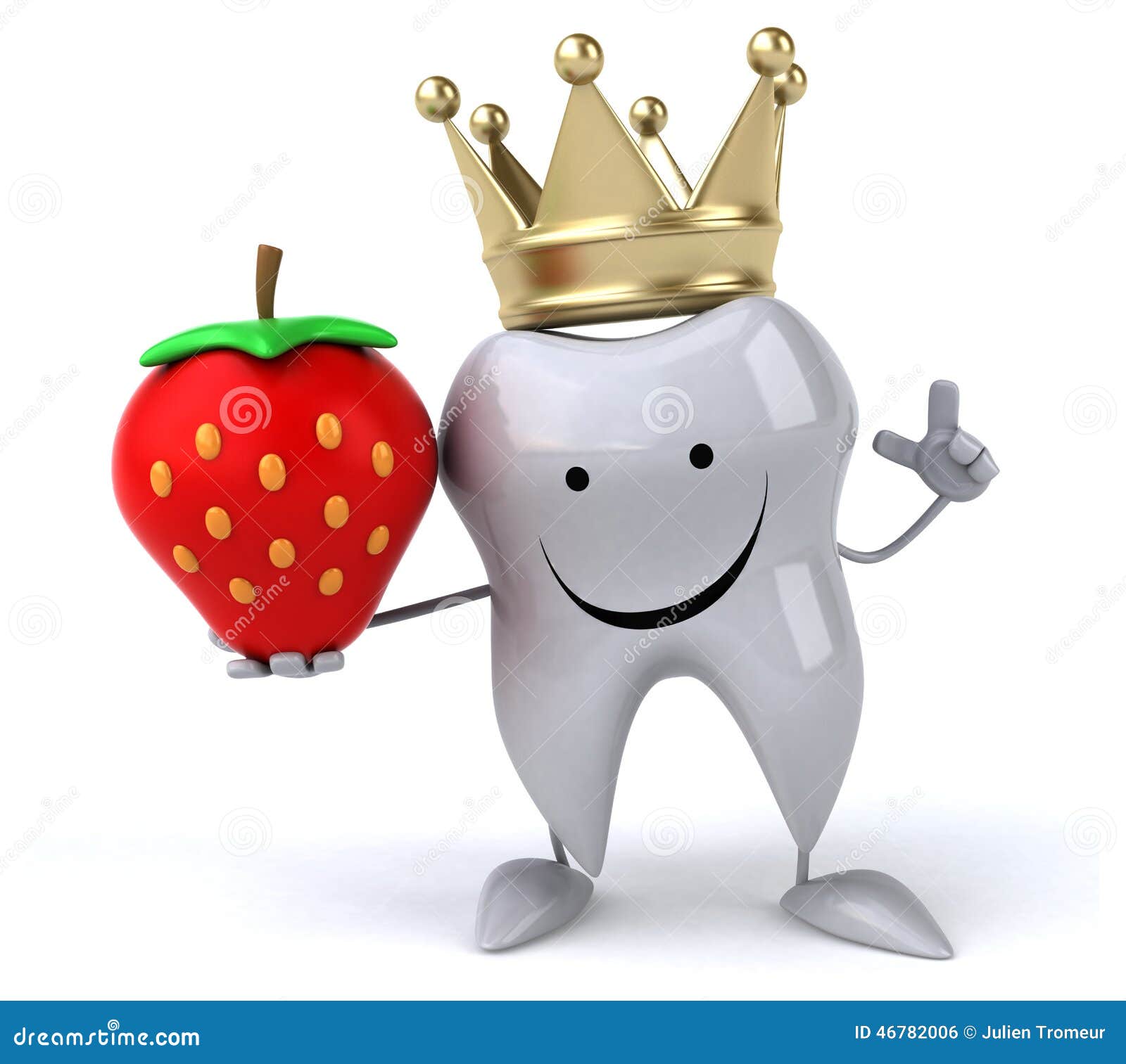 Fun tooth stock illustration. Illustration of white, healthy - 46782006