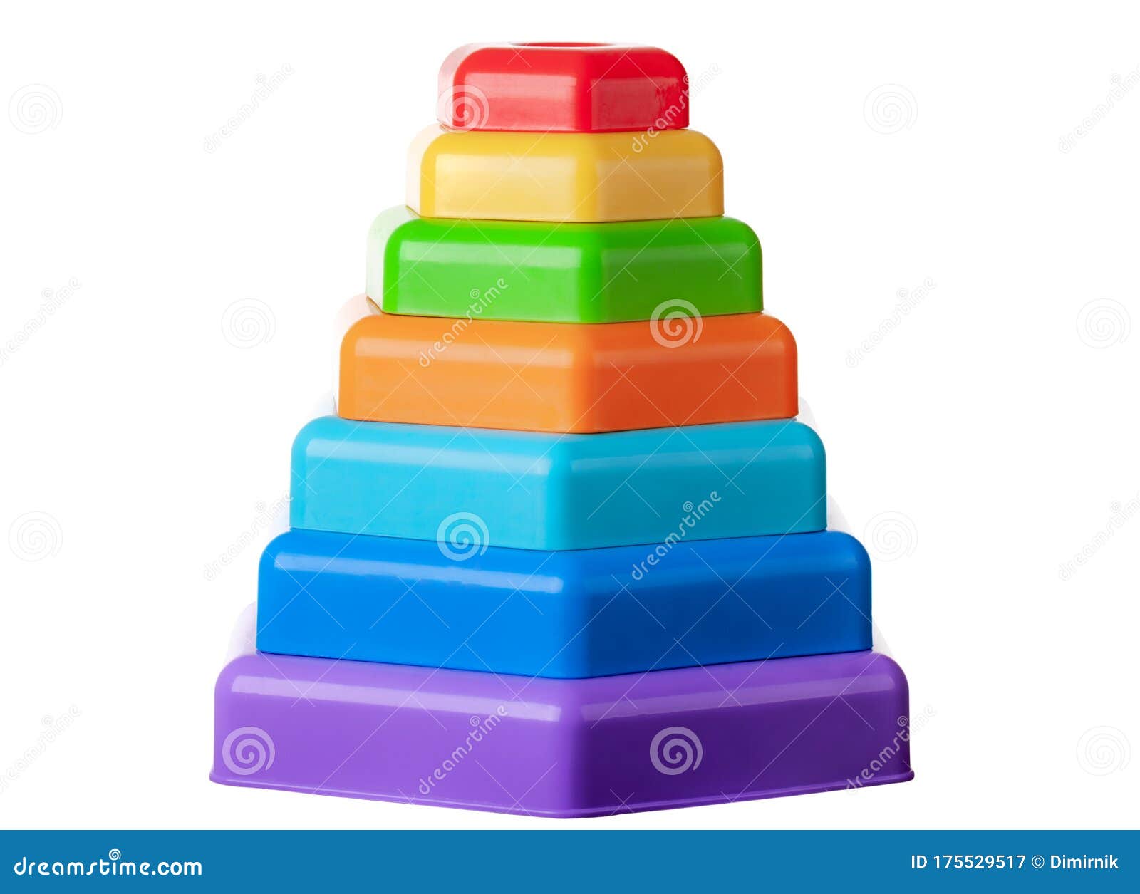 Fun Toy Constructor Pyramid Herringbone Stock Image - Image of colorful ...