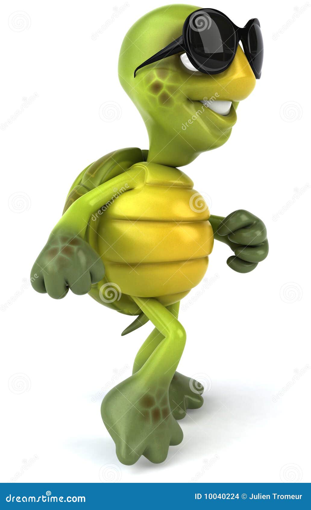 Fun turtle stock illustration. Illustration of cartoon - 10040224