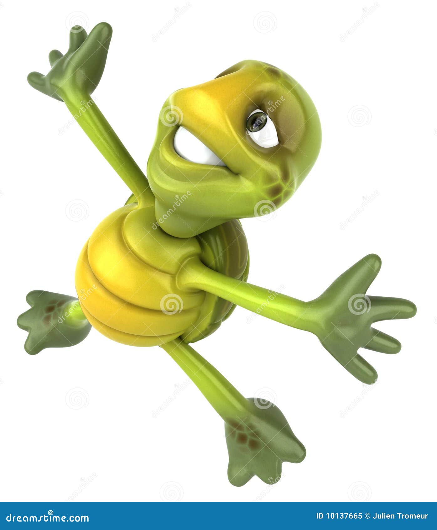 Fun turtle stock illustration. Illustration of diving - 10137665