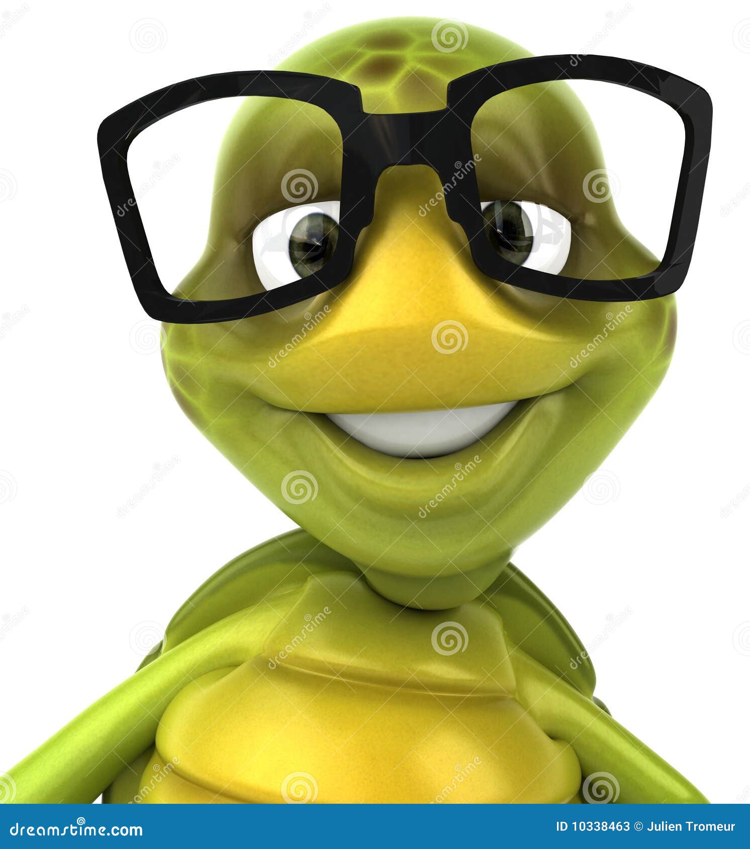 Fun turtle stock illustration. Illustration of happiness - 10338463