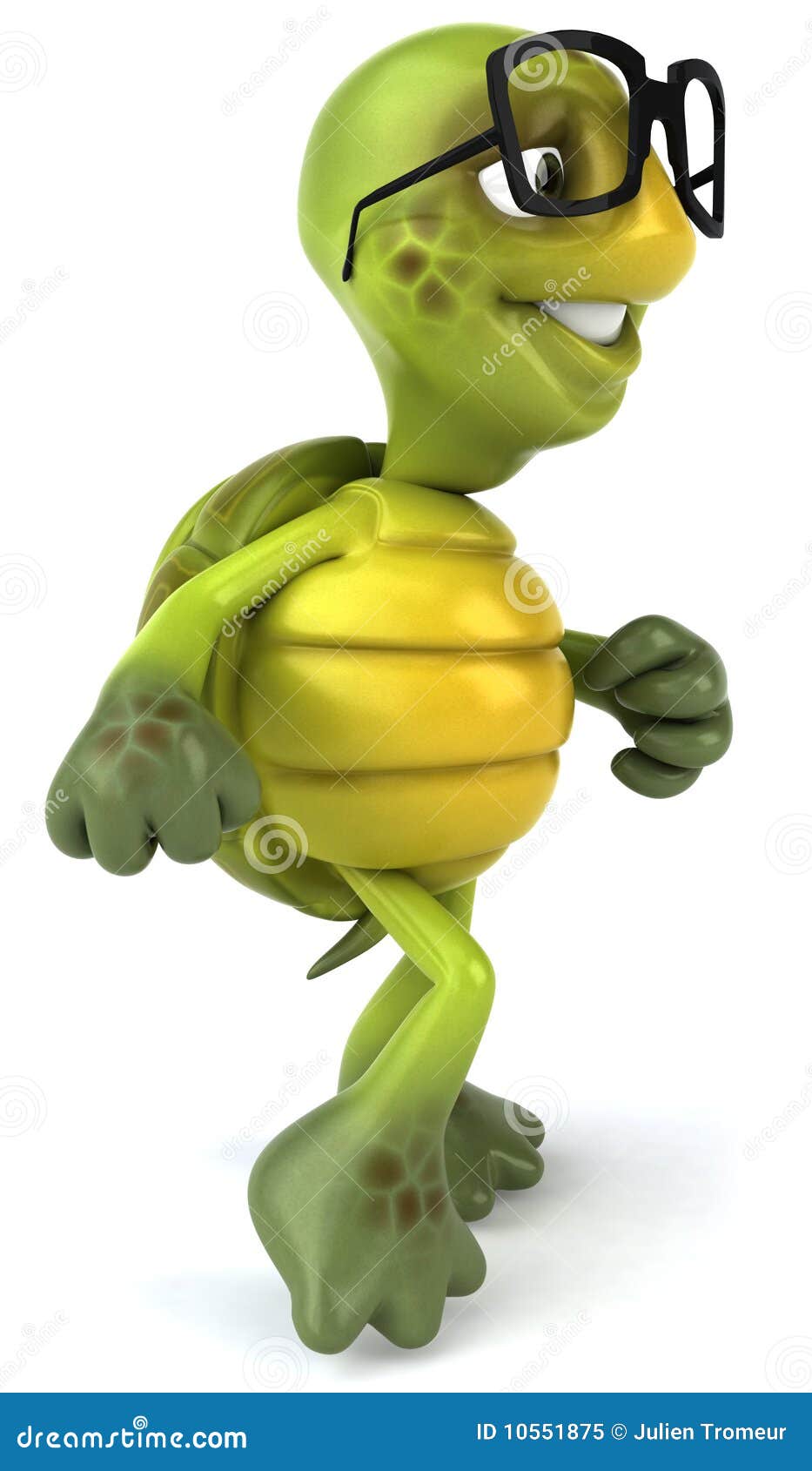Fun turtle stock illustration. Illustration of cartoon - 10551875