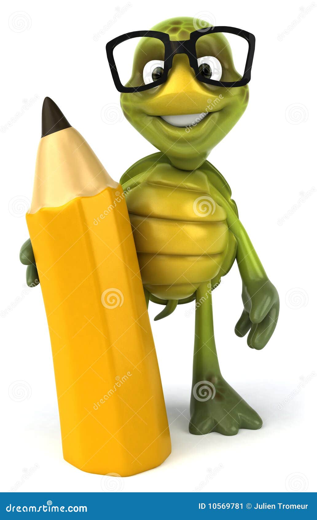 Fun turtle stock illustration. Illustration of cute, nature - 10569781