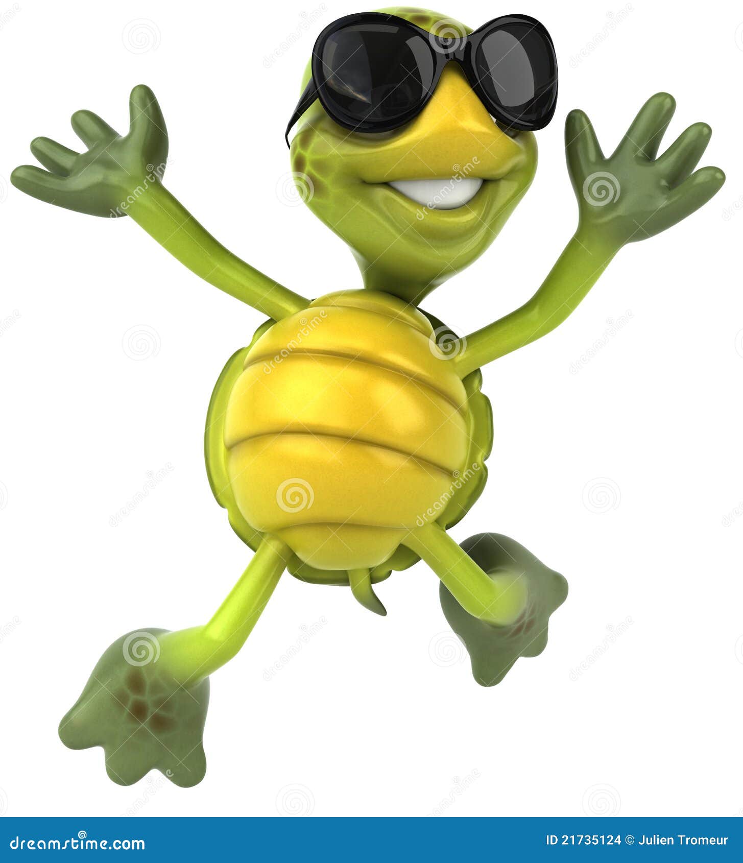 Fun turtle stock illustration. Illustration of slower - 21735124