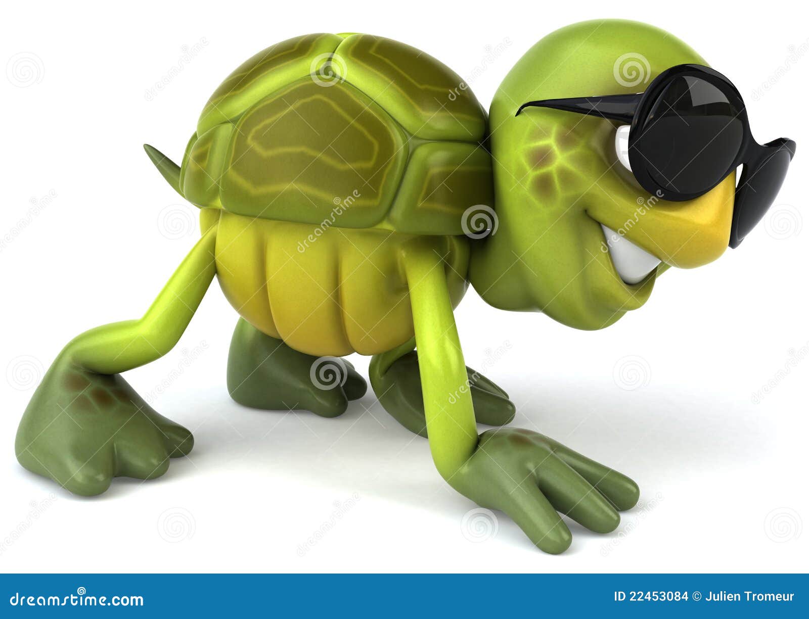 Fun turtle stock illustration. Illustration of aquatic - 22453084