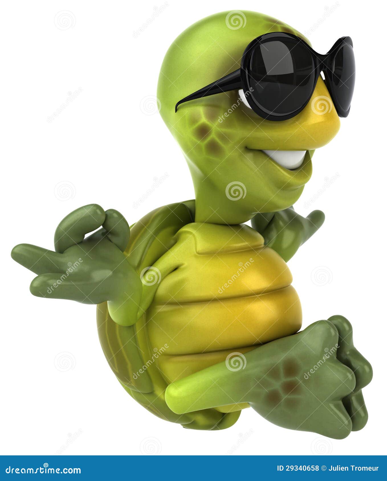 Fun turtle stock illustration. Illustration of amphibian - 29340658