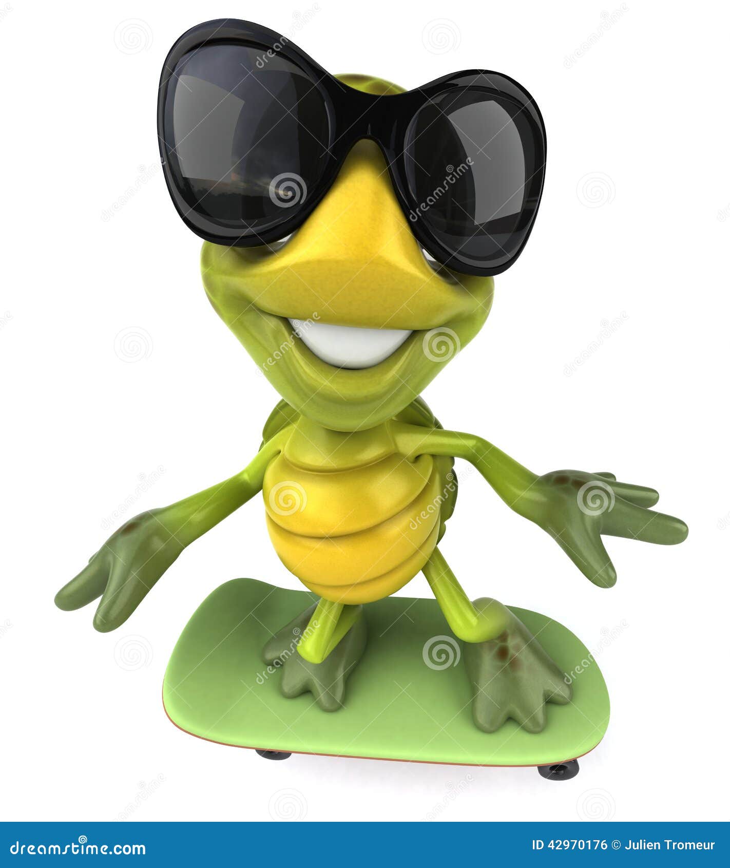 Fun turtle stock illustration. Illustration of aqua, reptile - 42970176