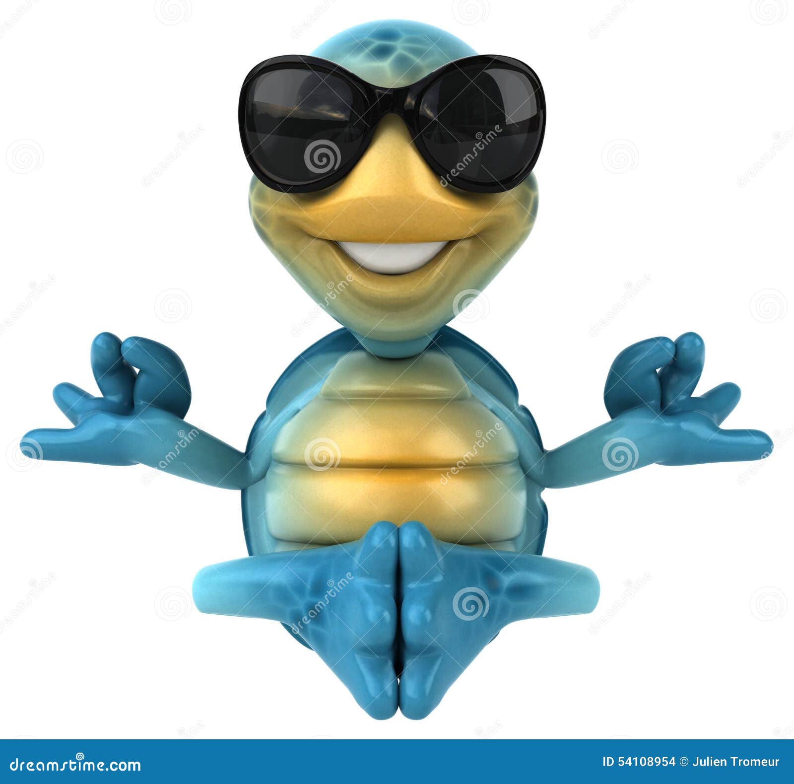 Fun turtle stock illustration. Illustration of blue, happy - 54108954