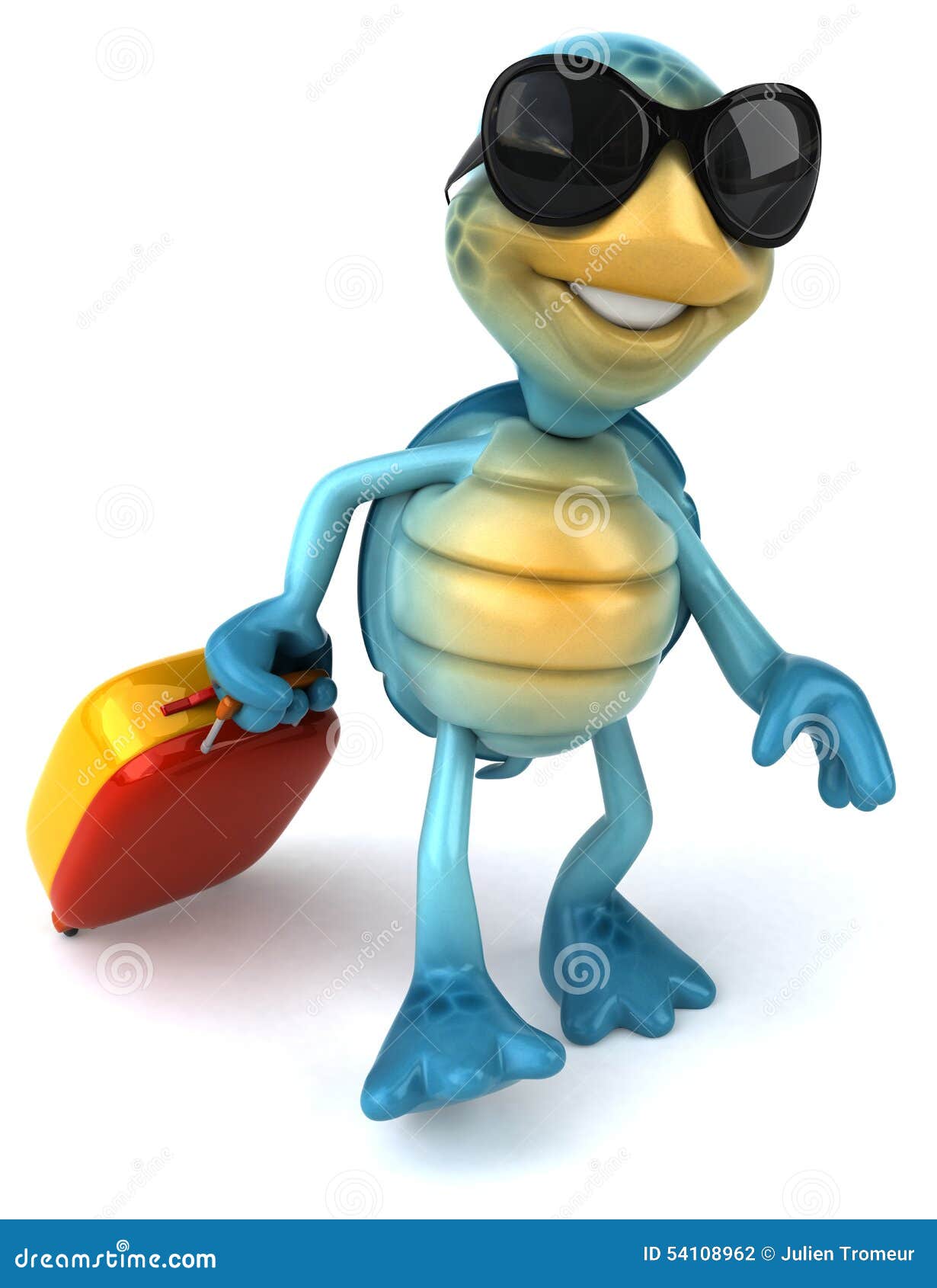 Fun turtle stock illustration. Illustration of mammal - 54108962