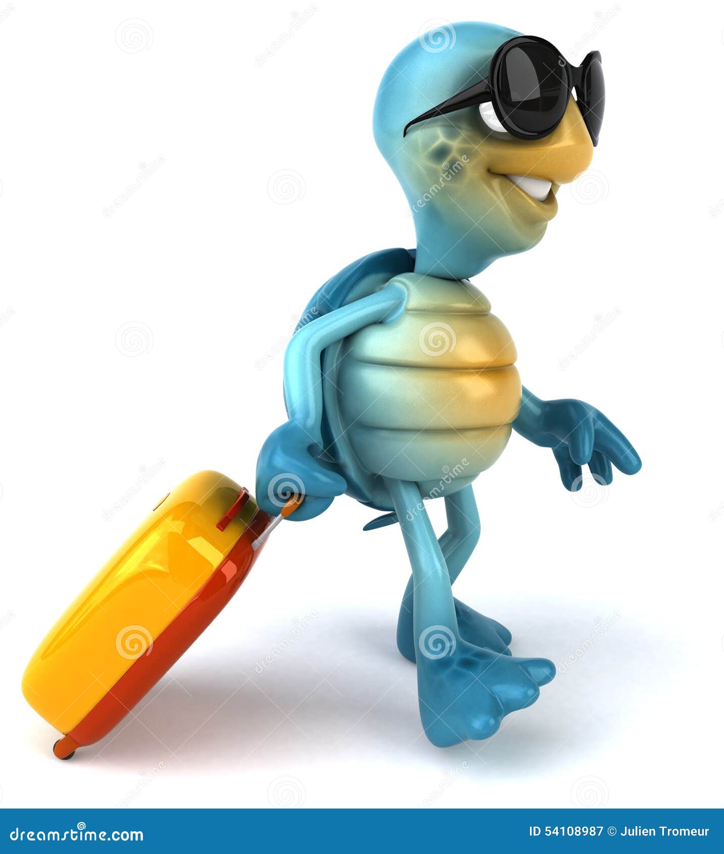 Fun turtle stock illustration. Illustration of green - 54108987