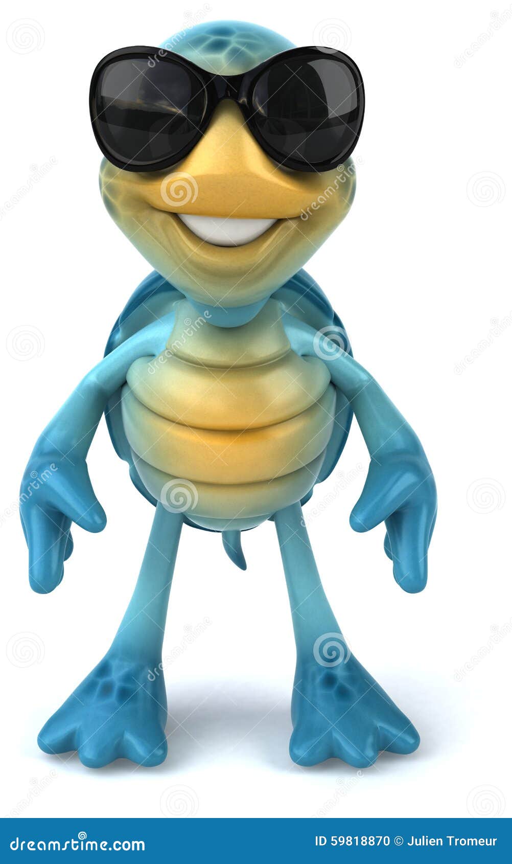Fun turtle stock illustration. Illustration of marine - 59818870
