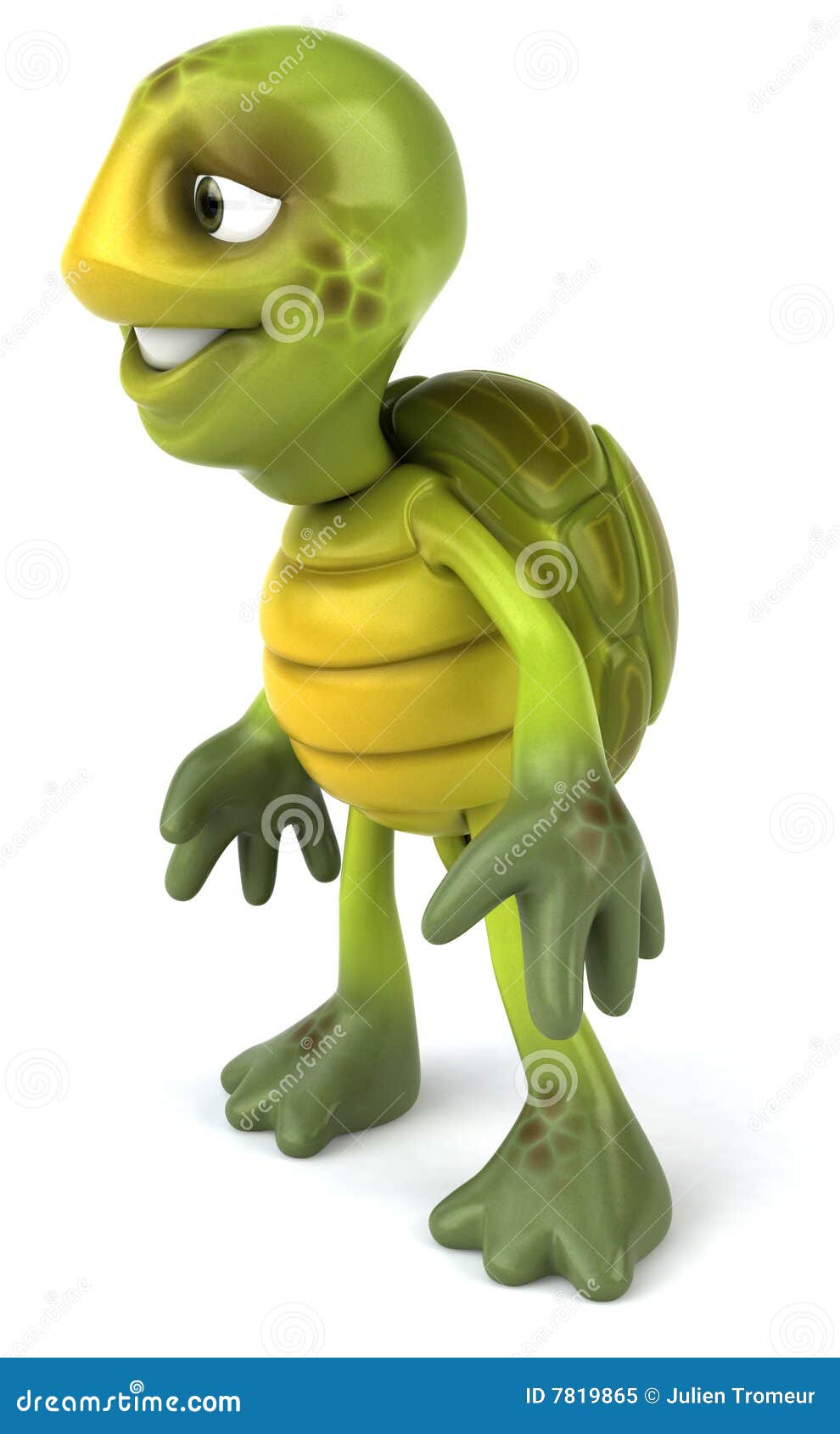 Fun turtle stock illustration. Illustration of cartoon - 7819865