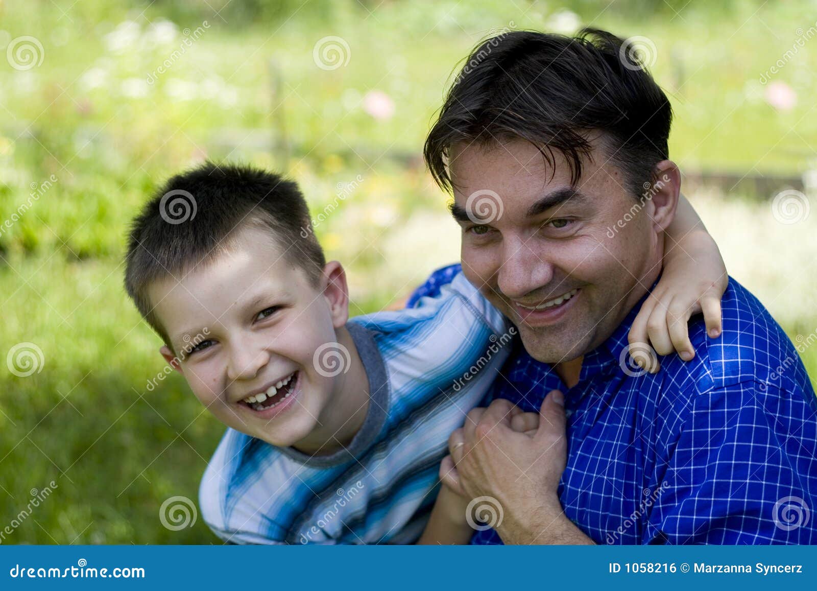 Fun with uncle stock photo. Image of smiling, tender, together - 1058216