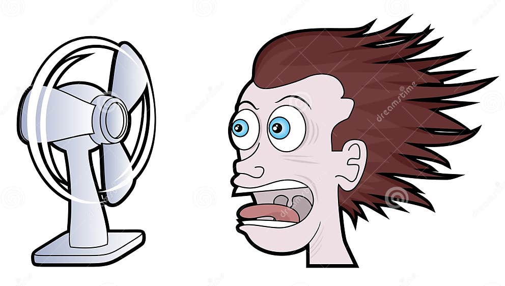 Fun ventilator stock vector. Illustration of wind, funny - 20688584